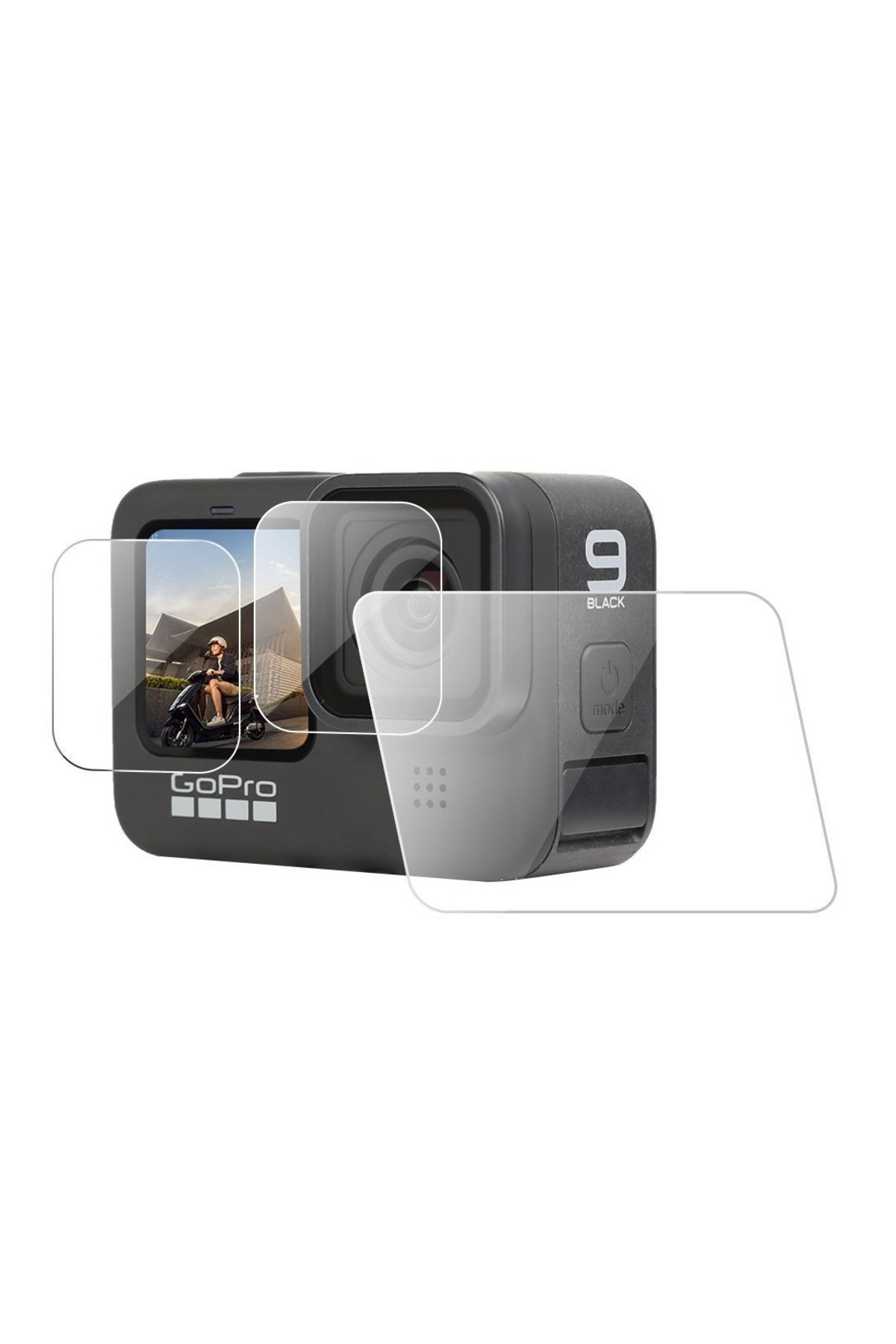 NANOSPACE GoPro Hero 9/10/11 /12 İle Uyumlu Nano Esnek Cam Kırılmaz ...