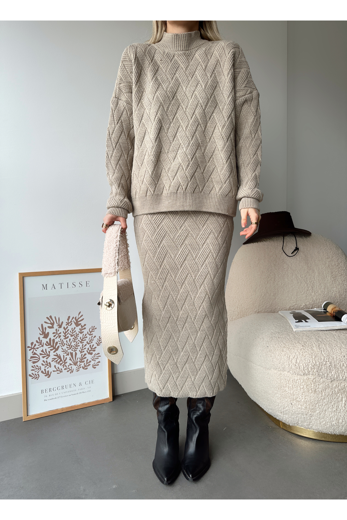 Panda Fashion Kadın Etekli Triko Takım Fiyatı, Yorumları - Trendyol