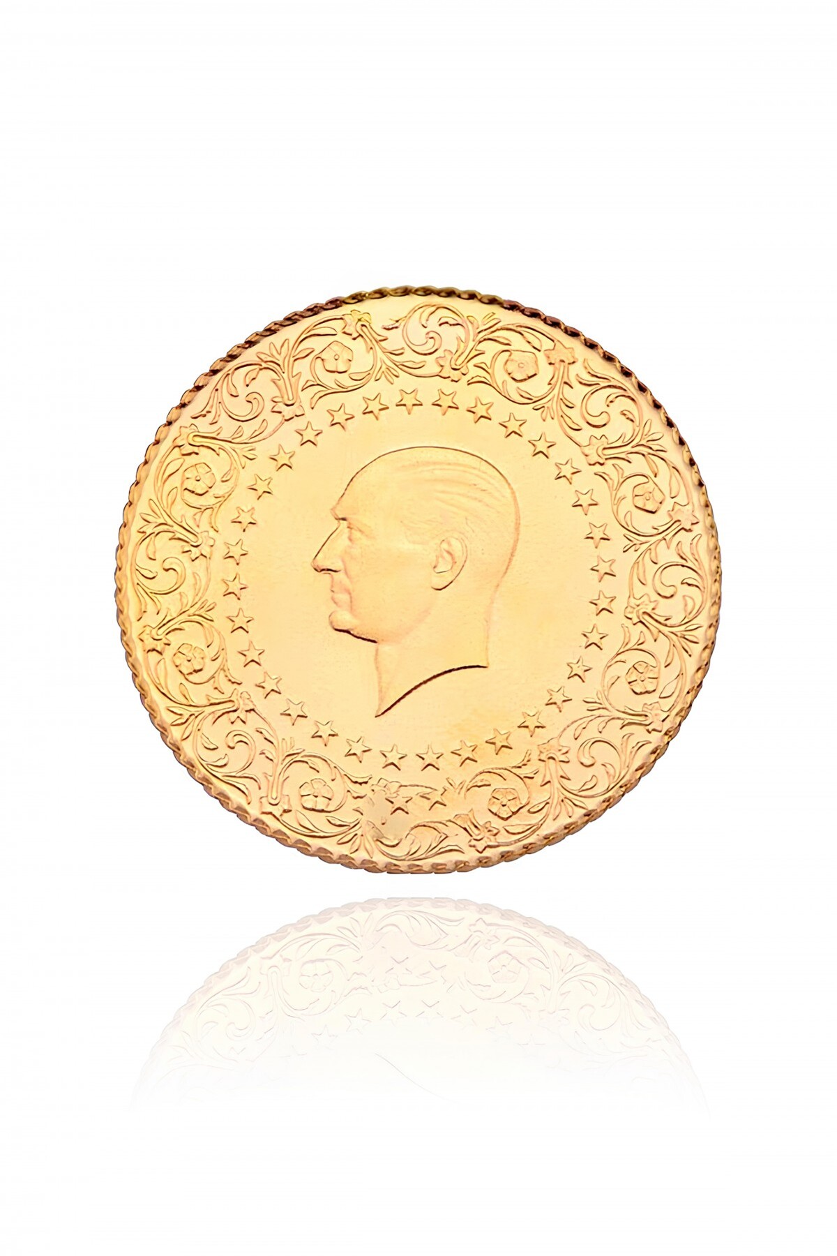 esetyıldız kuyumculuk Cumhuriyet Altını Kulpsuz Tam Altın 1 Adet (Yeni ...