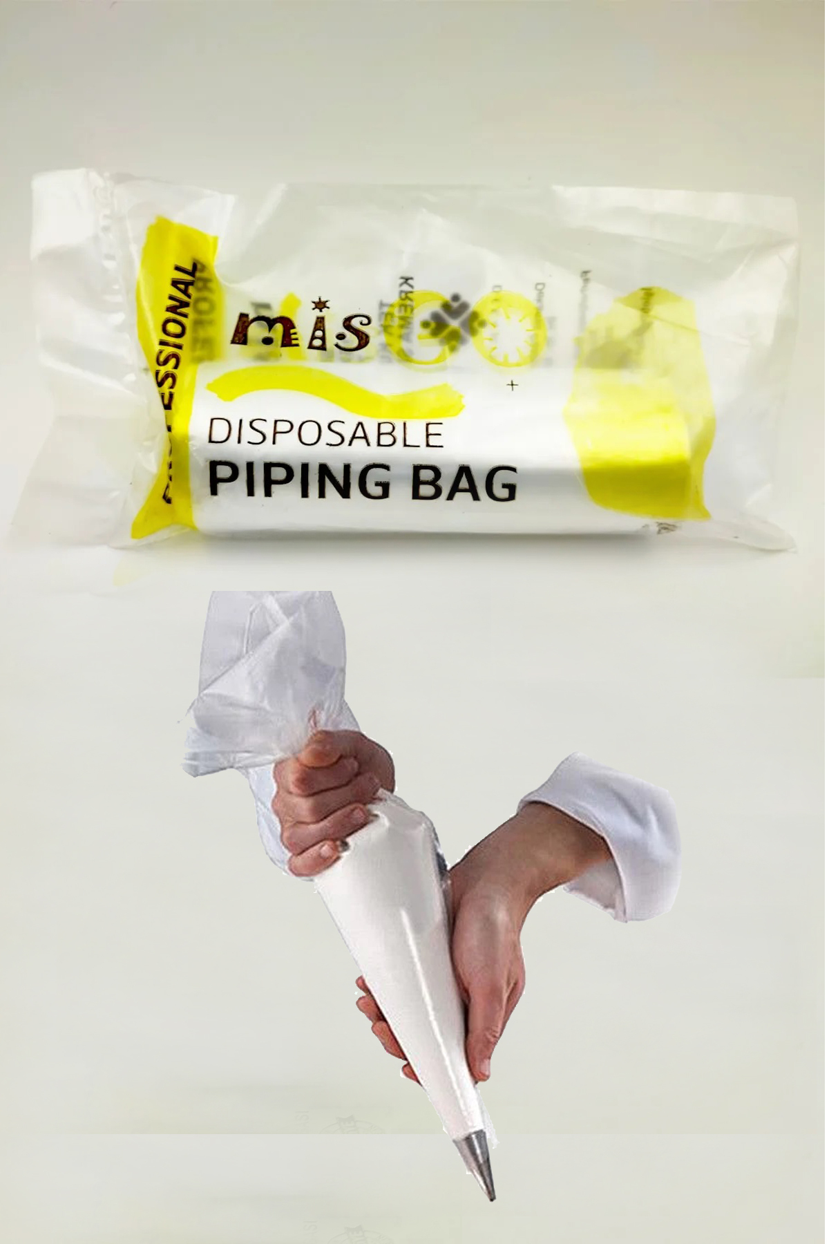 Mutfakta Moda Misgo Krema Sıkma Torbası Small 72 Adet 15x35 cm / Kalın Profesyonel Kullanım ...