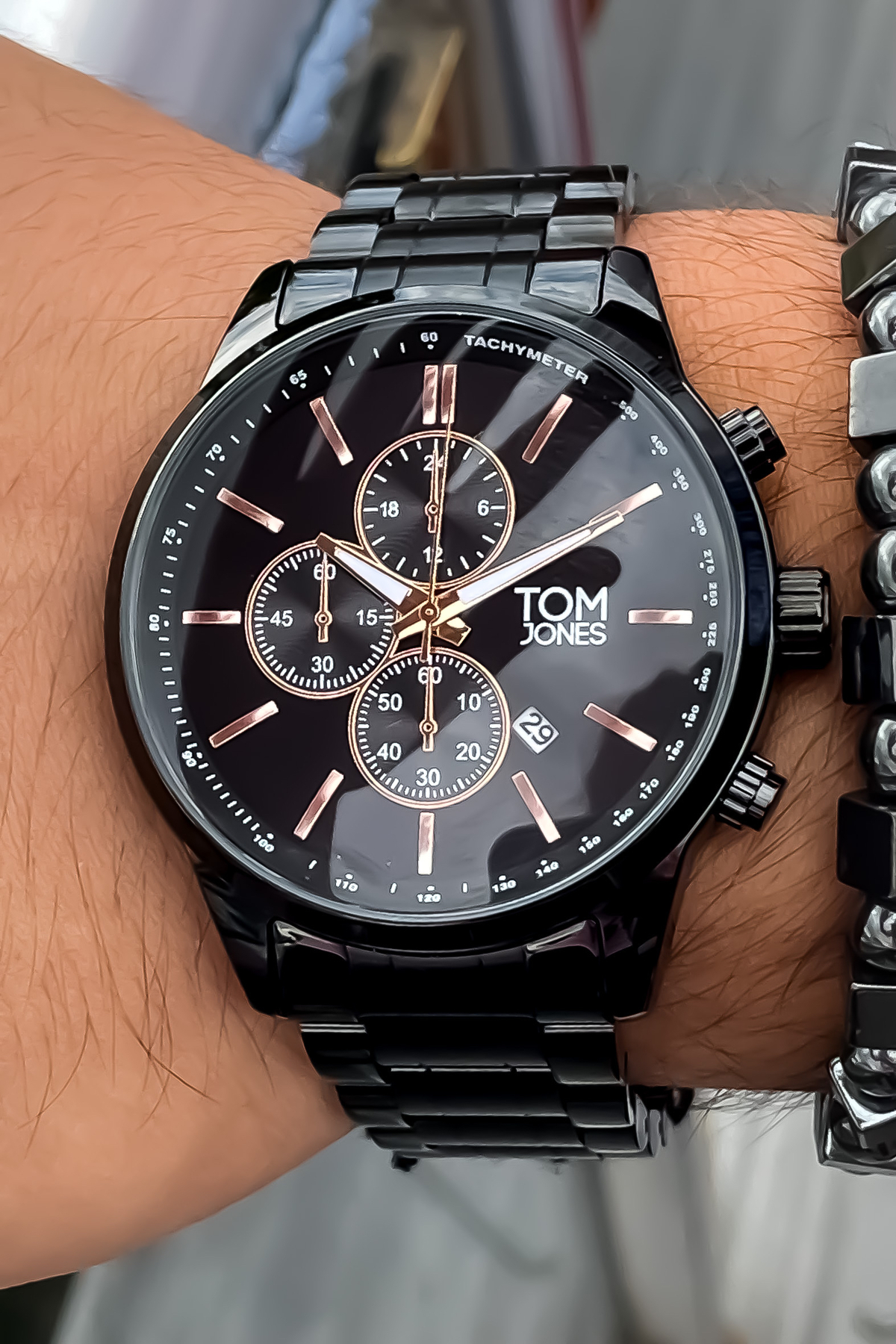 Tom Jones Çelik Erkek Kol Saati Su Geçirmez+bileklik Hediyeli Fiyatı ...