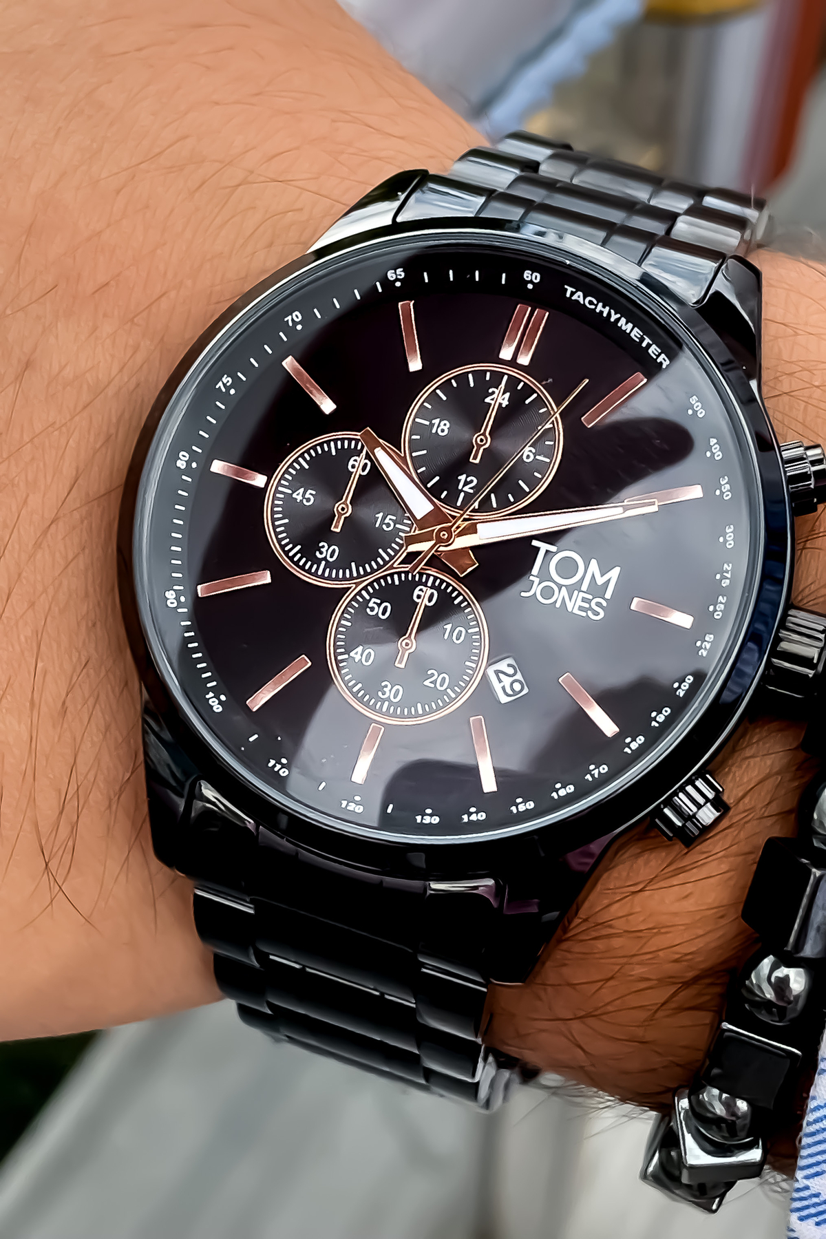 Tom Jones Çelik Erkek Kol Saati Su Geçirmez+bileklik Hediyeli Fiyatı ...