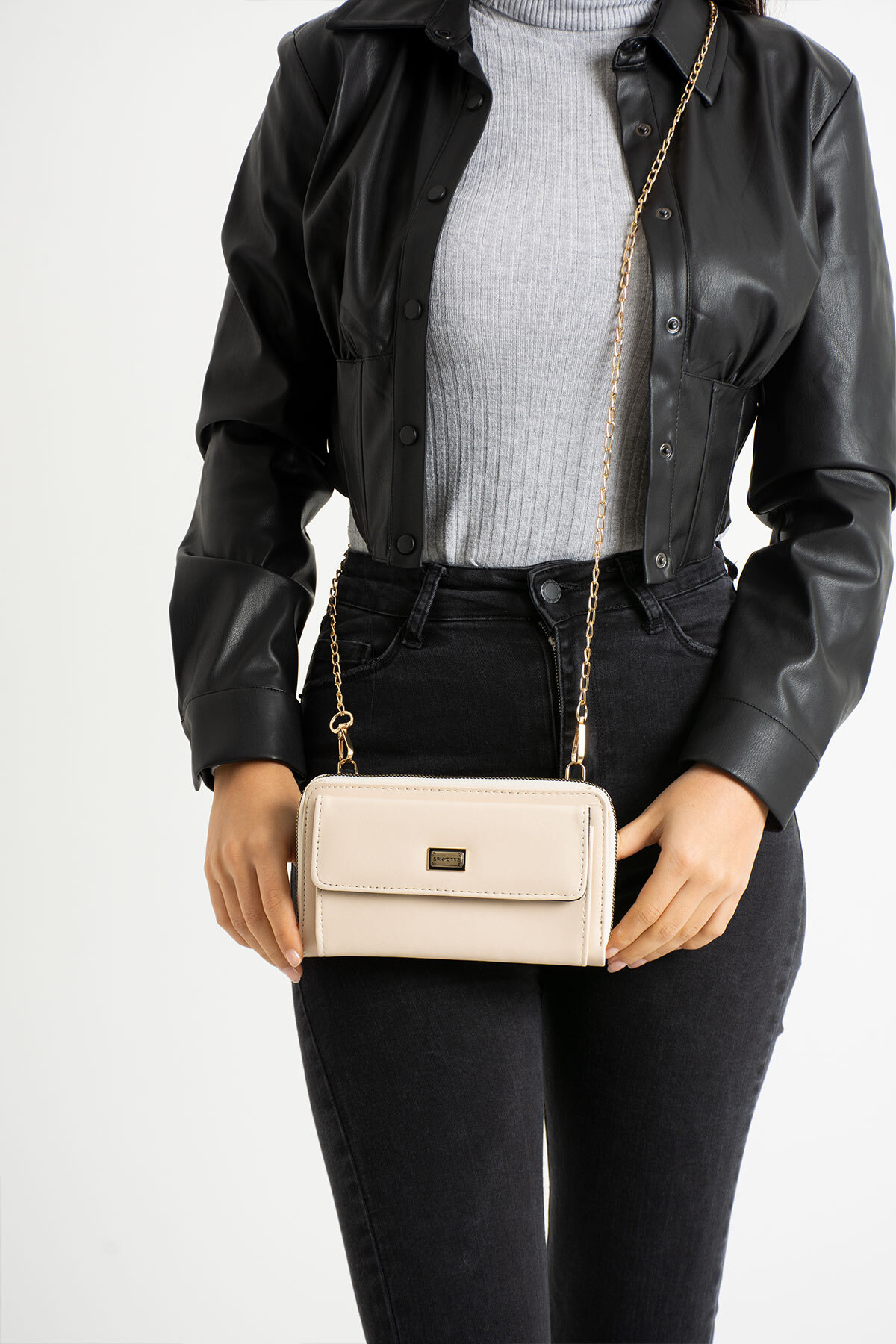 YOGII Halton Model Kadın Omuz Ve El Çantası Su Geçirmez Suni Deri Yedi ...