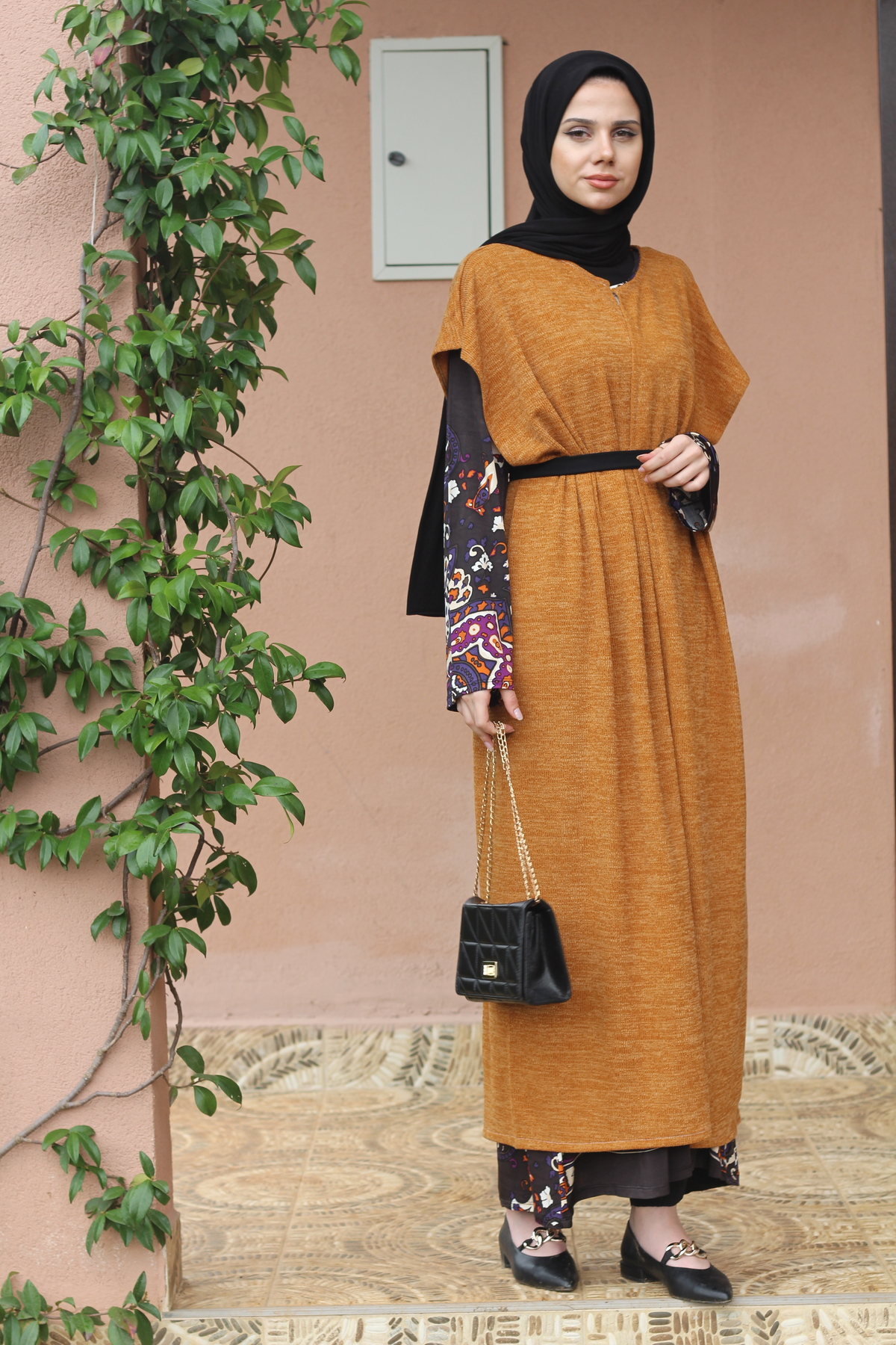 fatmamoda Cap & Abaya - Yellow - Set - Trendyol