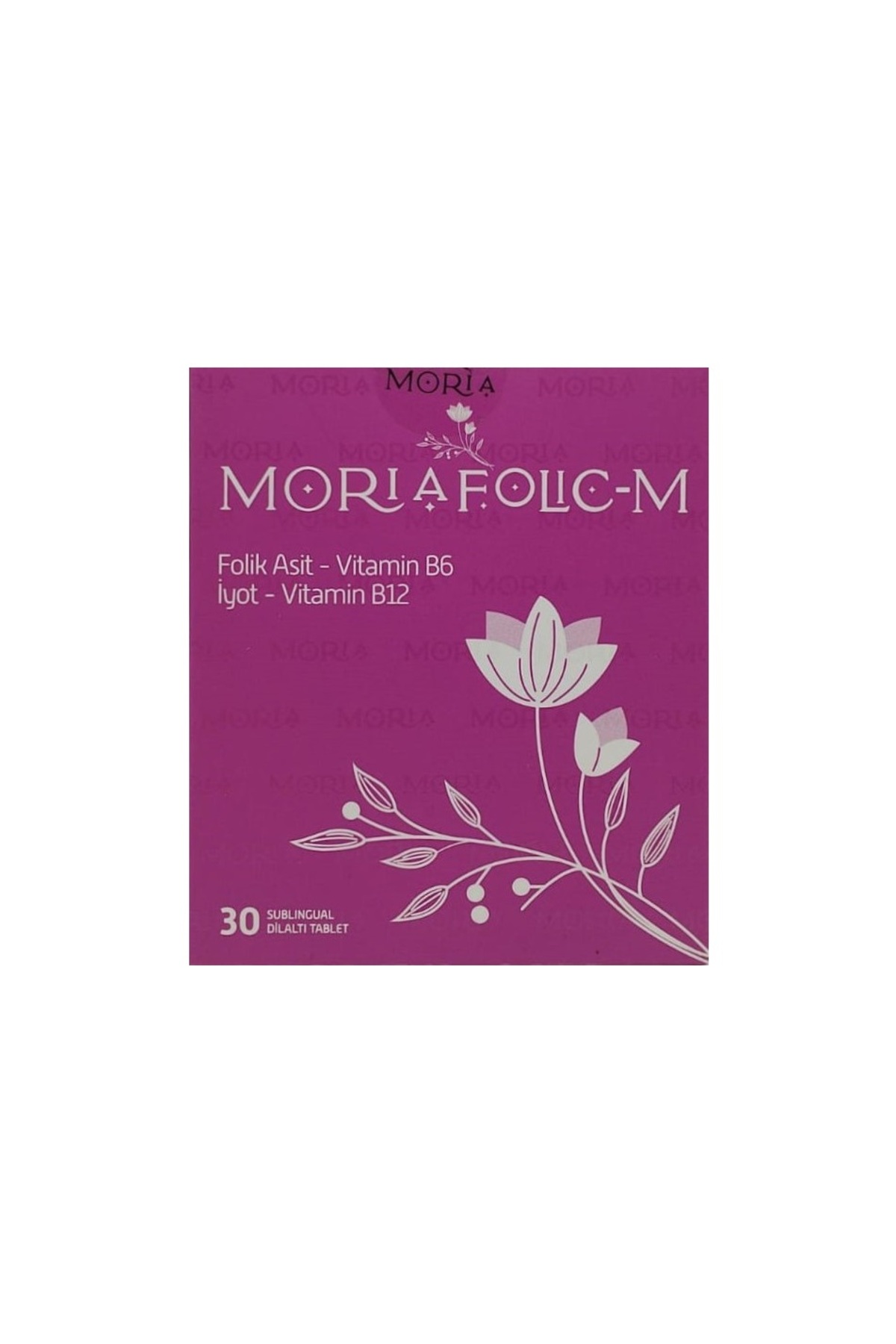 Moria Pharma Moria Folic-M Folik Asit-Vitamin B6 İyot-Vitamin B12 30 ...