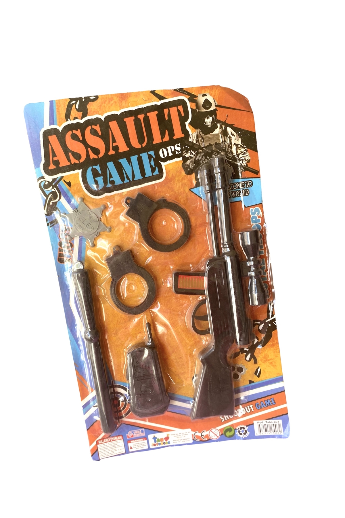 Ync Krtasiye Assault Game Ops Çocuk Asker Silah Kelepce Oyuncak Takımı ...