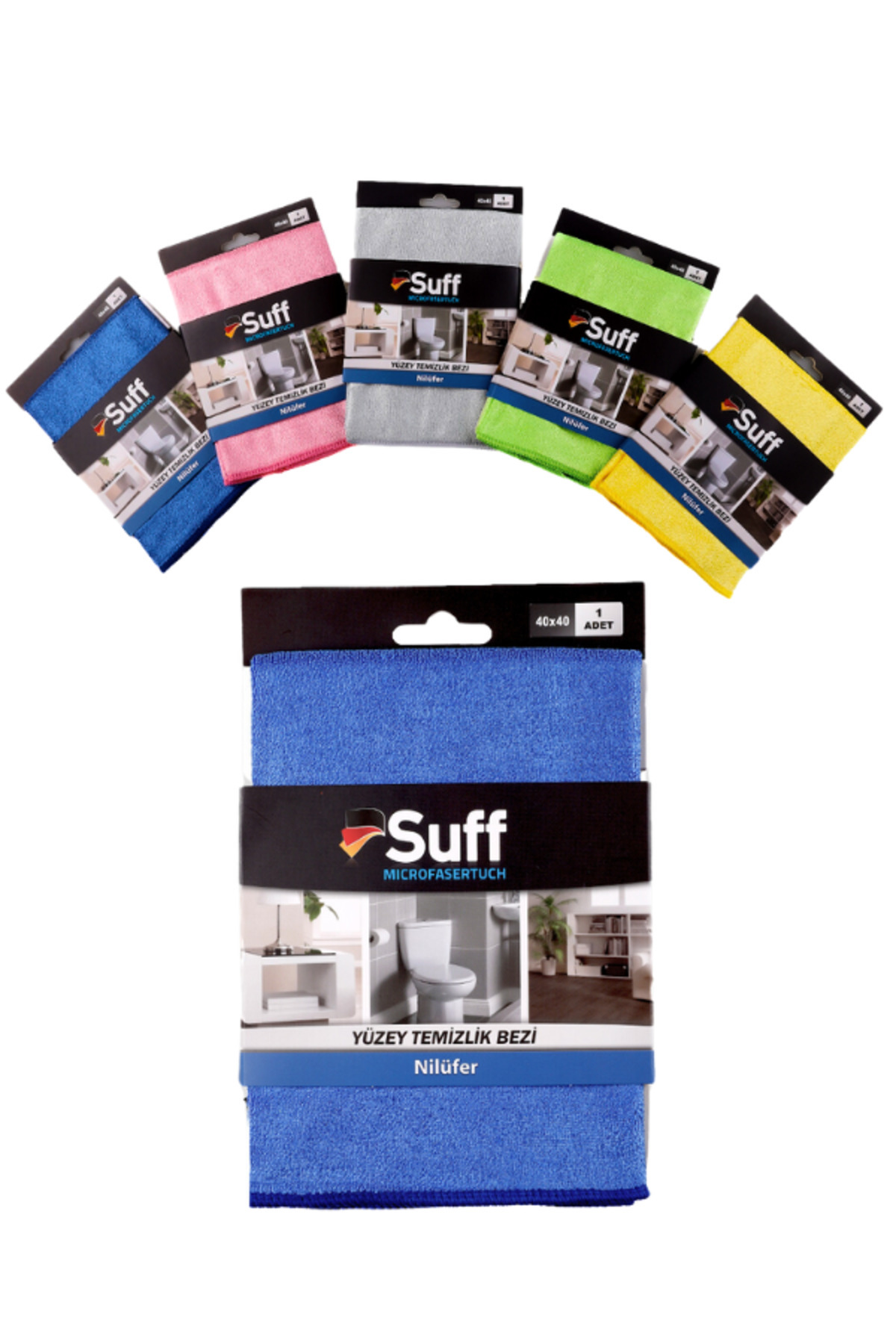 Suff Nilüfer Mikrofiber Bez / Genel Temizlik Bezi (40X40CM) Fiyatı ...