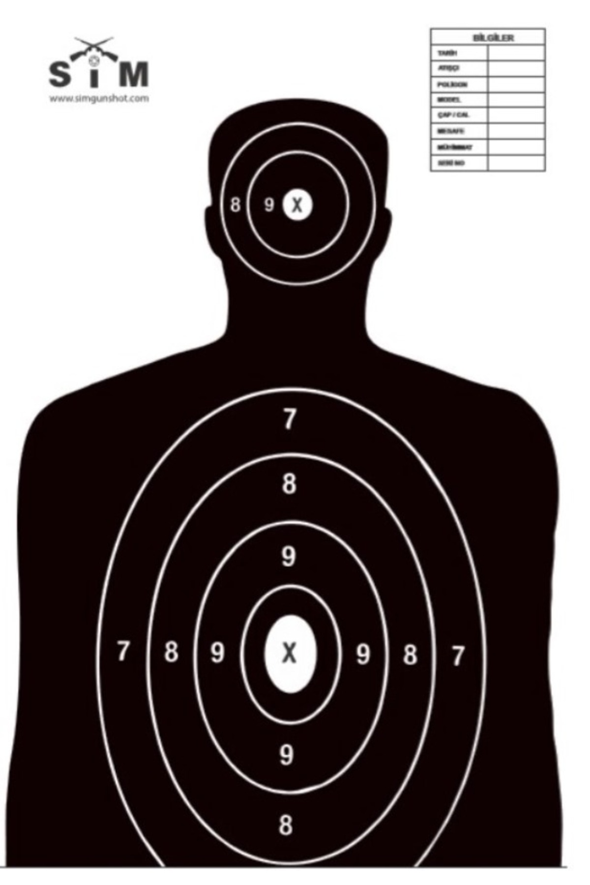 SİM Taktik Atış Hedef Kağıdı Karma Paket 20x4 Fiyatı, Yorumları - Trendyol