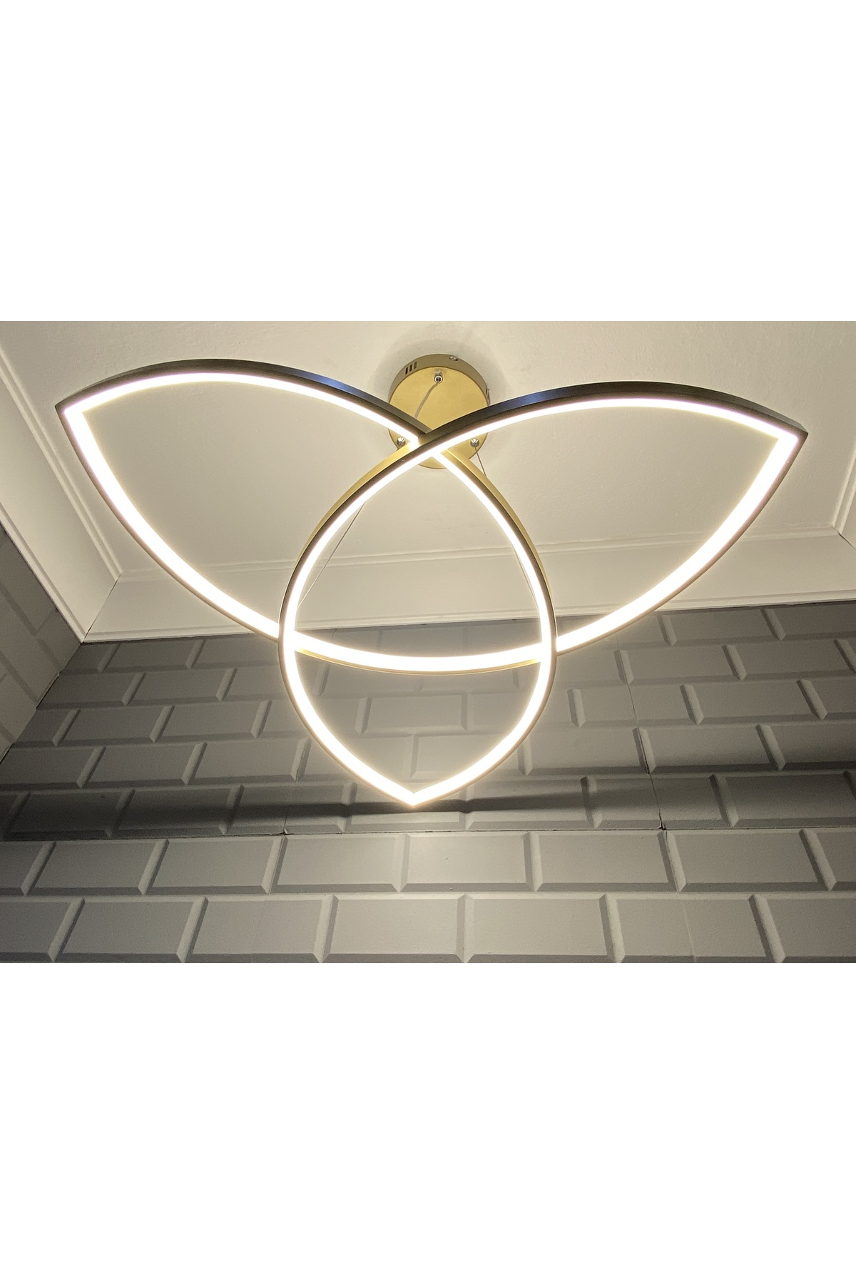 NİVO Nivo Lotus Modern LED Avize, Siyah Gövde, 3 Renk Işık Rengi Fiyatı ...