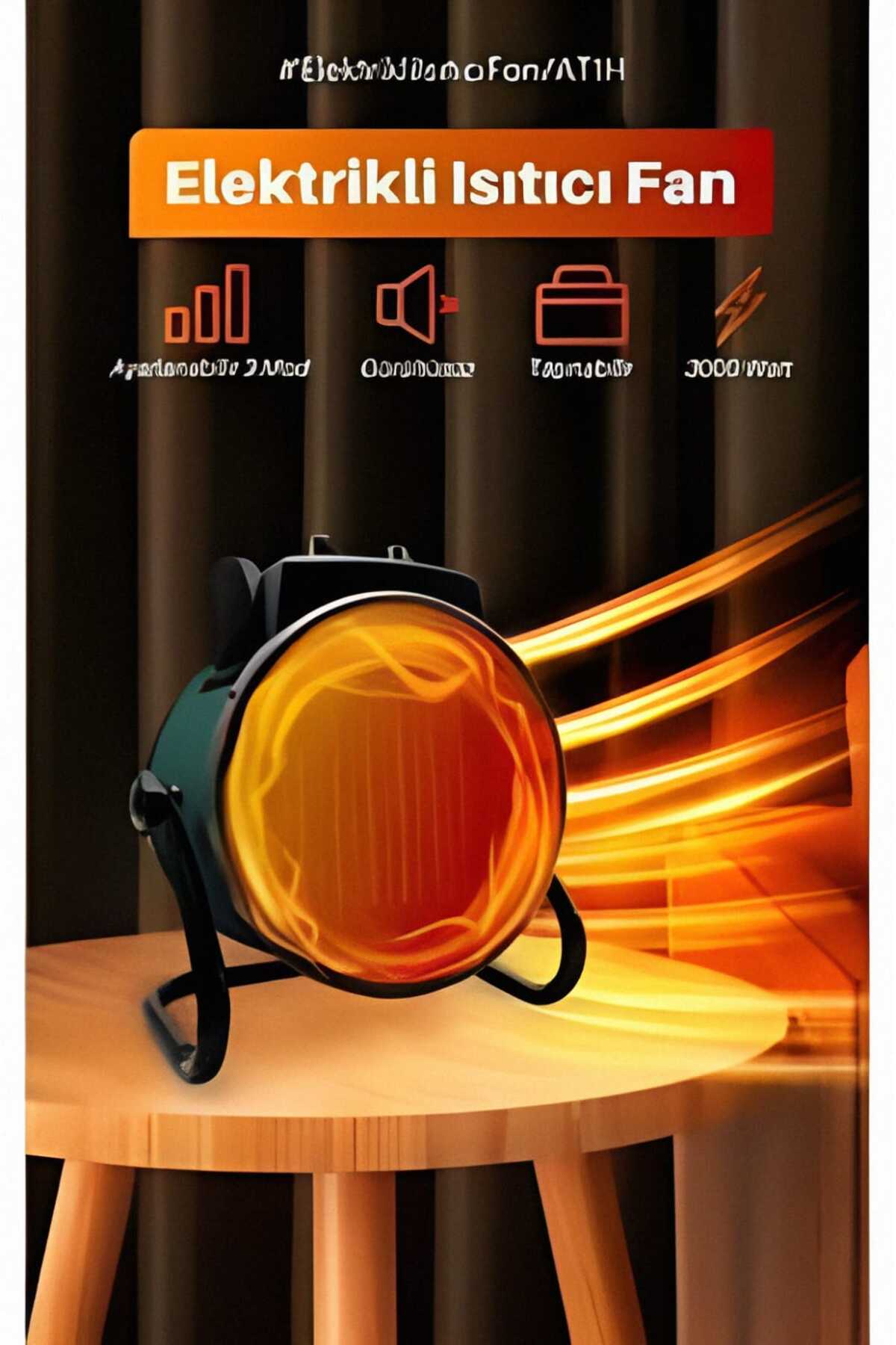 ACL FANLI ISITICI Taşınabilir Auhma Heater Elektrikli Soba Isıtıcı ...