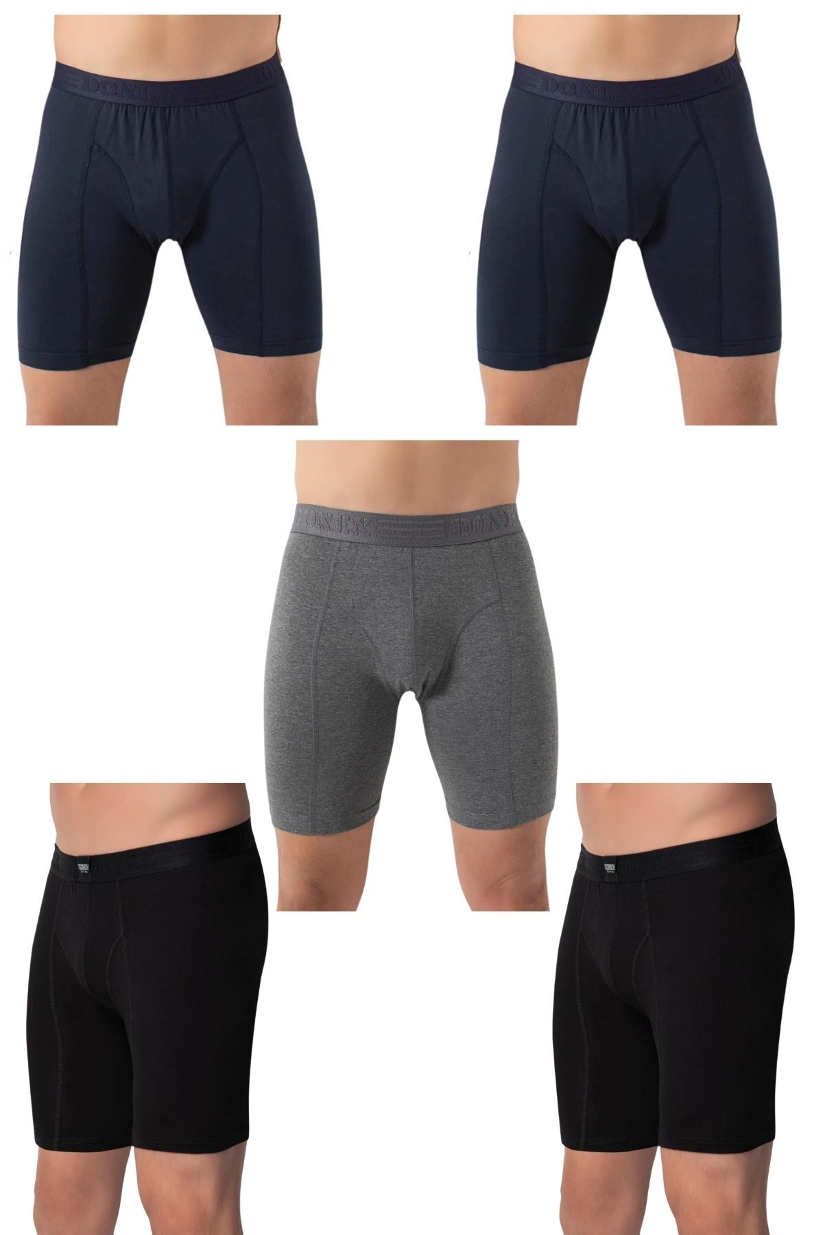 DONEX Erkek Uzun Paçalı Likralı Kumaş 5'li Boxer Fiyatı, Yorumları ...