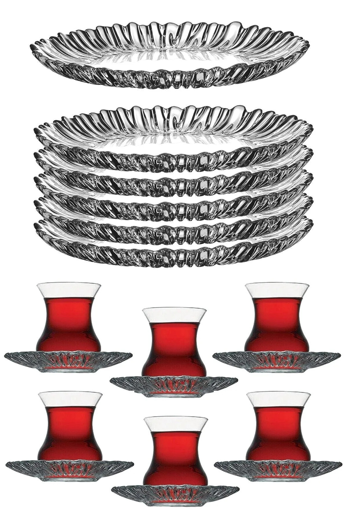 Paşabahçe Aurora Çay Seti 6 Kişilik 12 Parça 95961 - Fiyatı, Yorumları