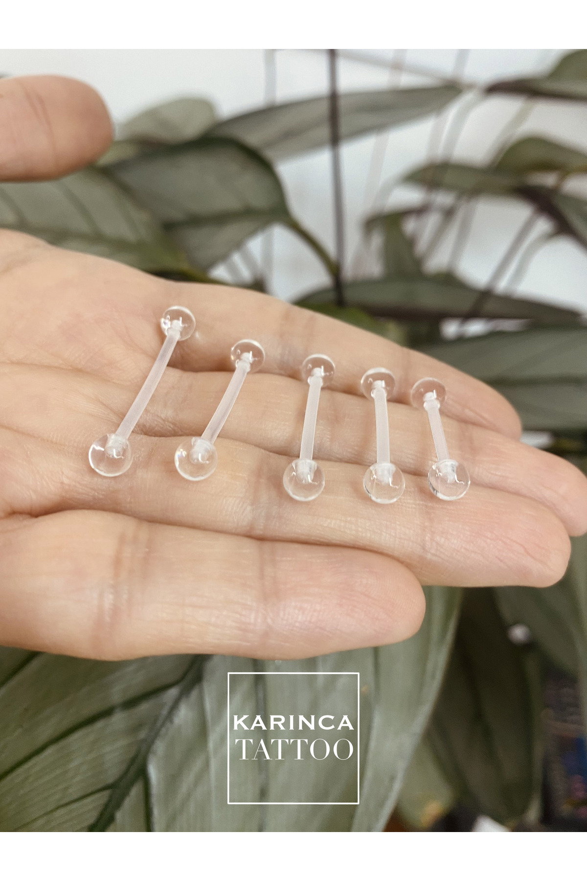 Karınca Piercing Bioplast Piercing Alerji Yapmaz Şeffaf Bridge Nipple ...