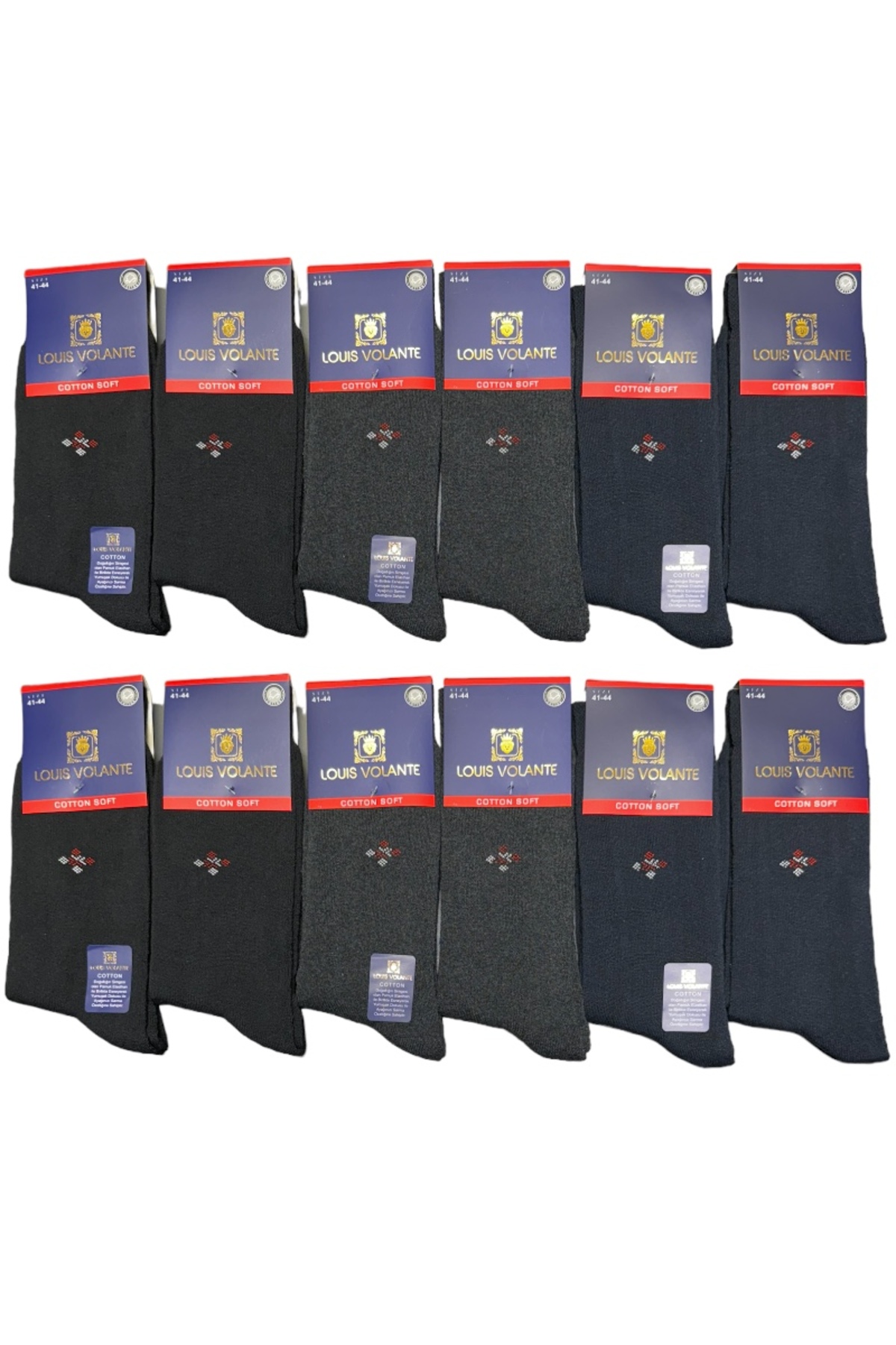 Louis Volante Erkek Kışlık Kalın Cotton Havlu Çorap 12 Çift Fiyatı ...