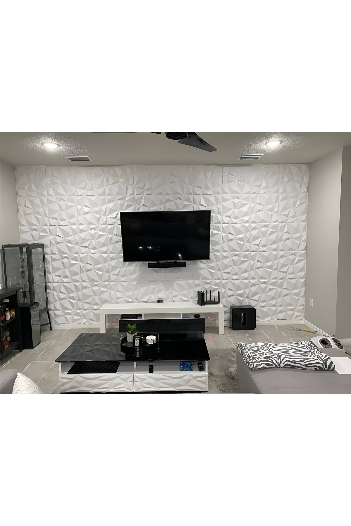 Duvarım 3 Boyutlu Boyanabilir PVC Duvar Paneli Prestij (50-50 cm 4 adet ...