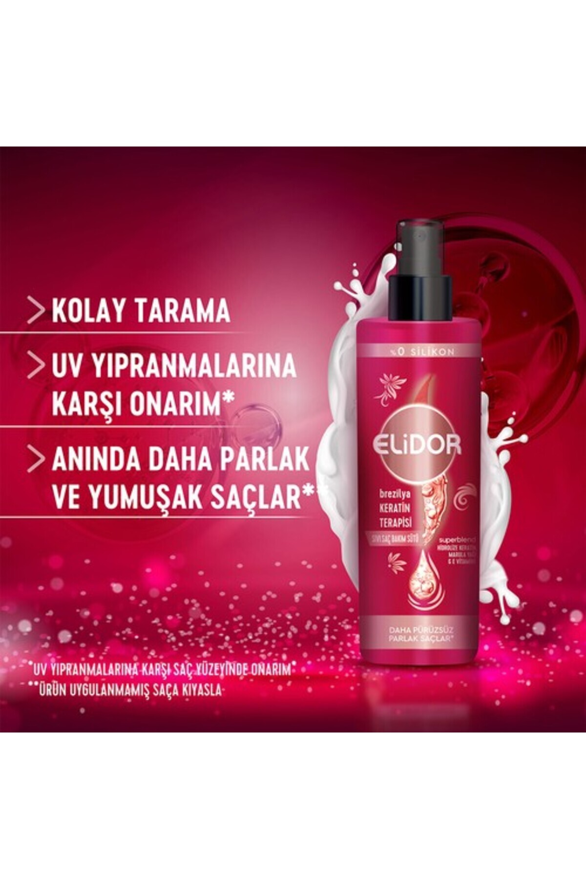 Elidor Yeni Elidor Brezilya Keratin Terapisi Sıvı Saç Bakım Sütü ...