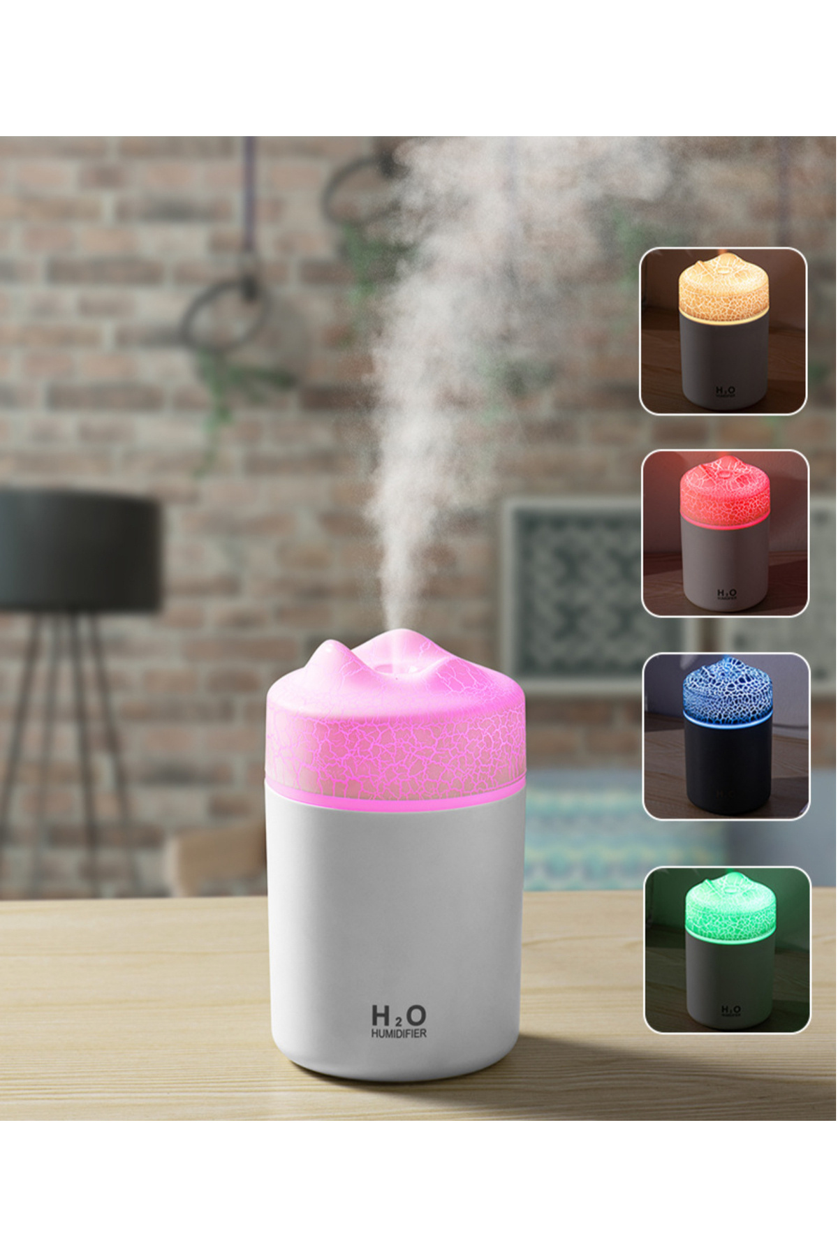 Genel Markalar H2O Humidifier 300 ML Ultrasonik Hava Nemlendirici ...