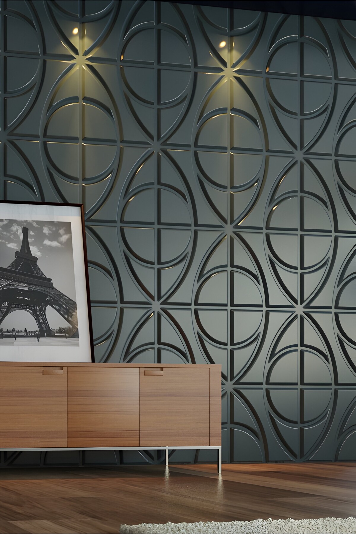 Duvarım 3 Boyutlu Boyanabilir PVC Duvar Paneli Trend (50-50 cm 4 adet-1 ...