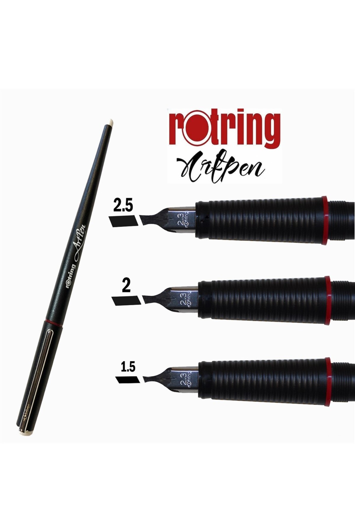 Hatem Sanat Metal Hat Kalemi/Rotring Artpen/El yapımı Dolma Kalem Seti ...