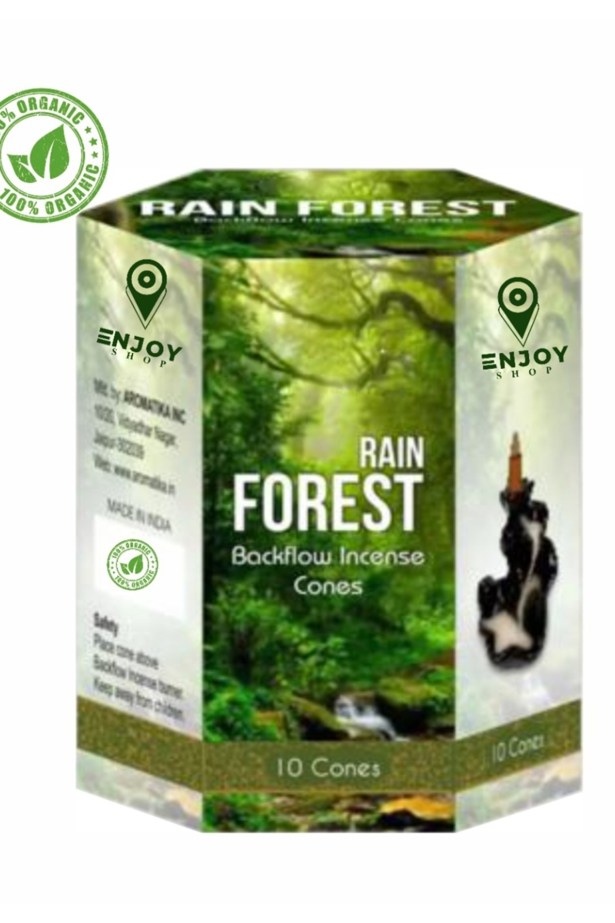 ENJOY SHOP Orman Kokusu Geri Akışlı Tütsü Konikleri Backflow 10 Adet ...