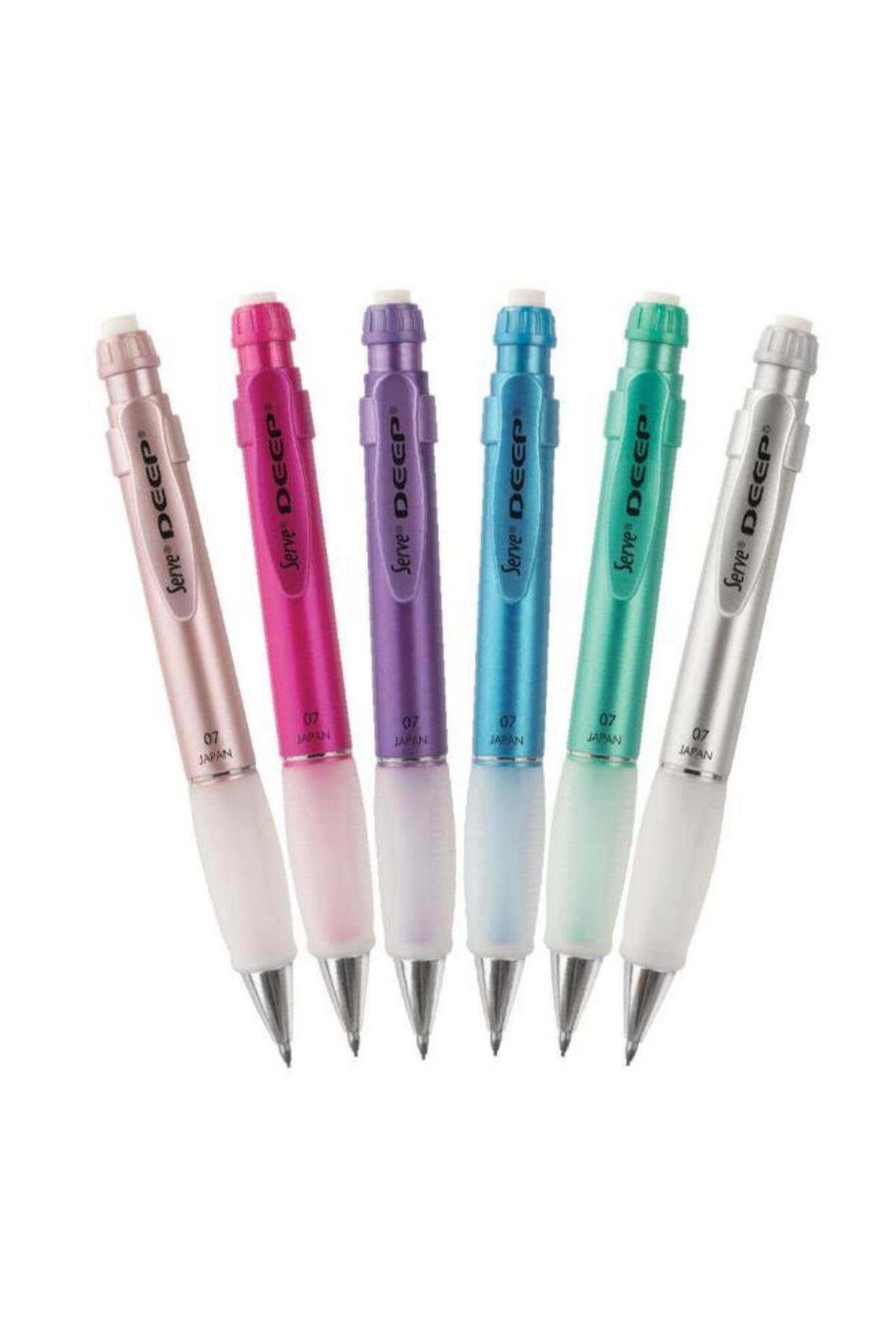 Serve Deep Mekanik Kurşun Kalem - Metalik Renkler 0.7 mm – 6’lı Set ...