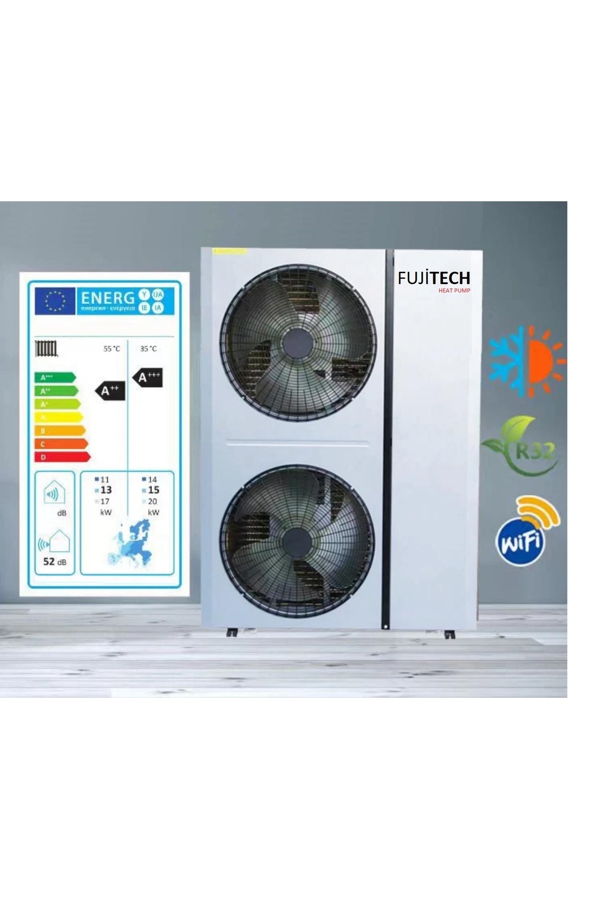 FUJİTECH Fujitech Isı Pompası 16 Kw Dc Inverter 220 Volt - Fiyatı ...