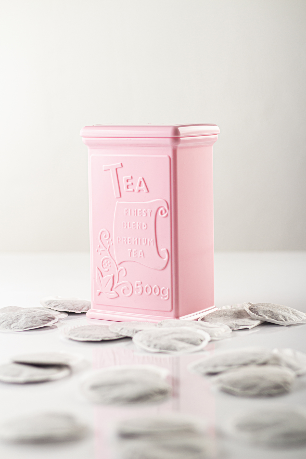 EWs Akrilik Soft Pembe Şeker Kahve Çay Kavanozu 500 Ml (vakum Kapak ...