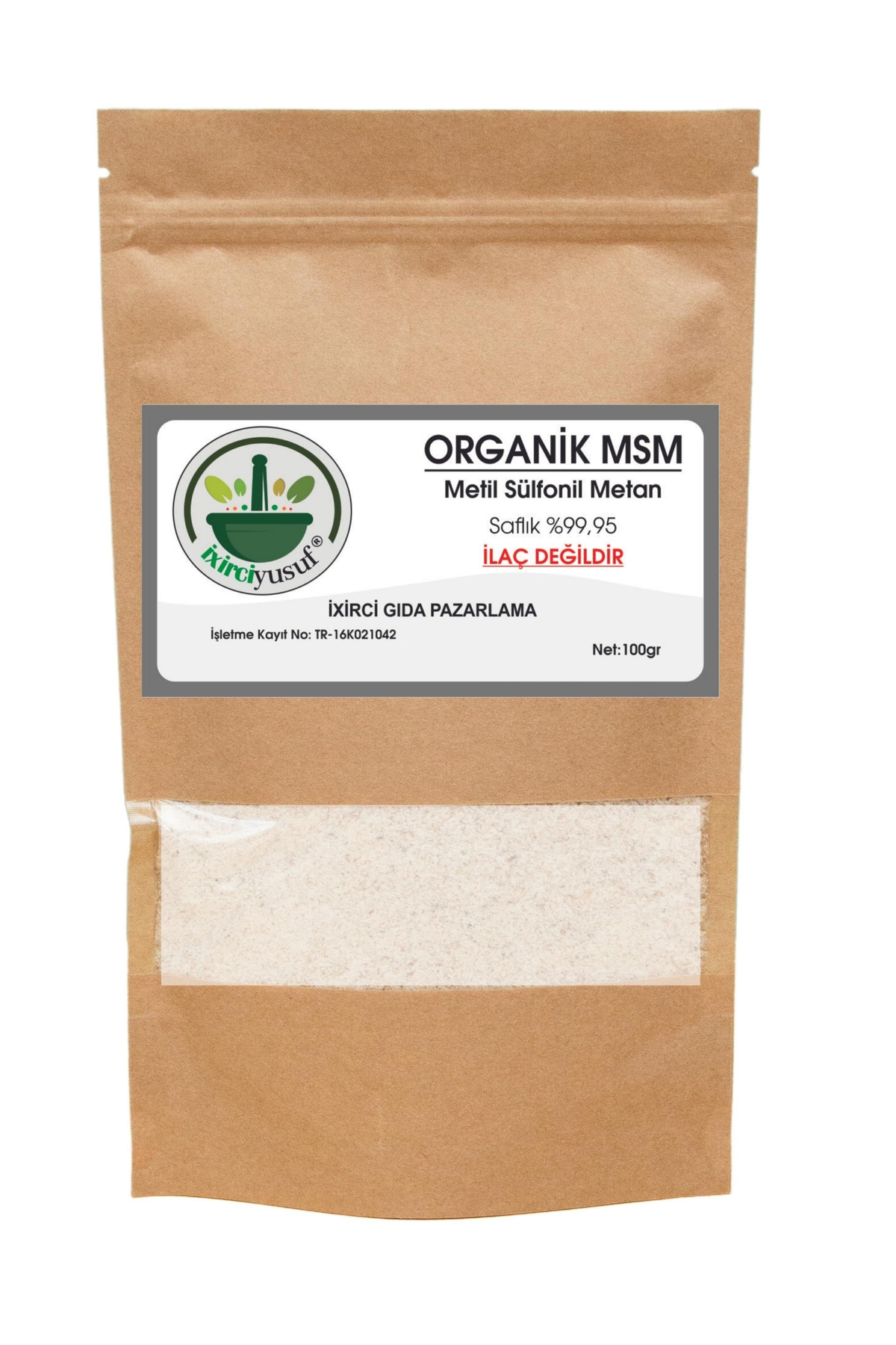 ixirciyusuf Msm Metil Sülfonil Metan 100 gr Methyl Sulfonyl Methane ...