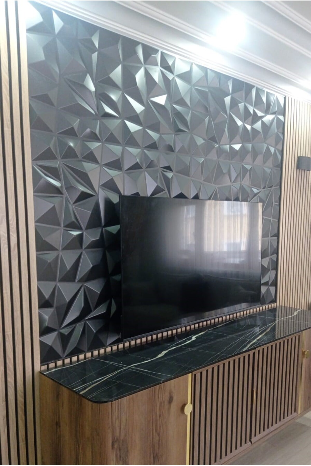 Duvarım 3 Boyutlu Boyanabilir PVC Duvar Paneli Prestij (50-50 cm 4 adet ...