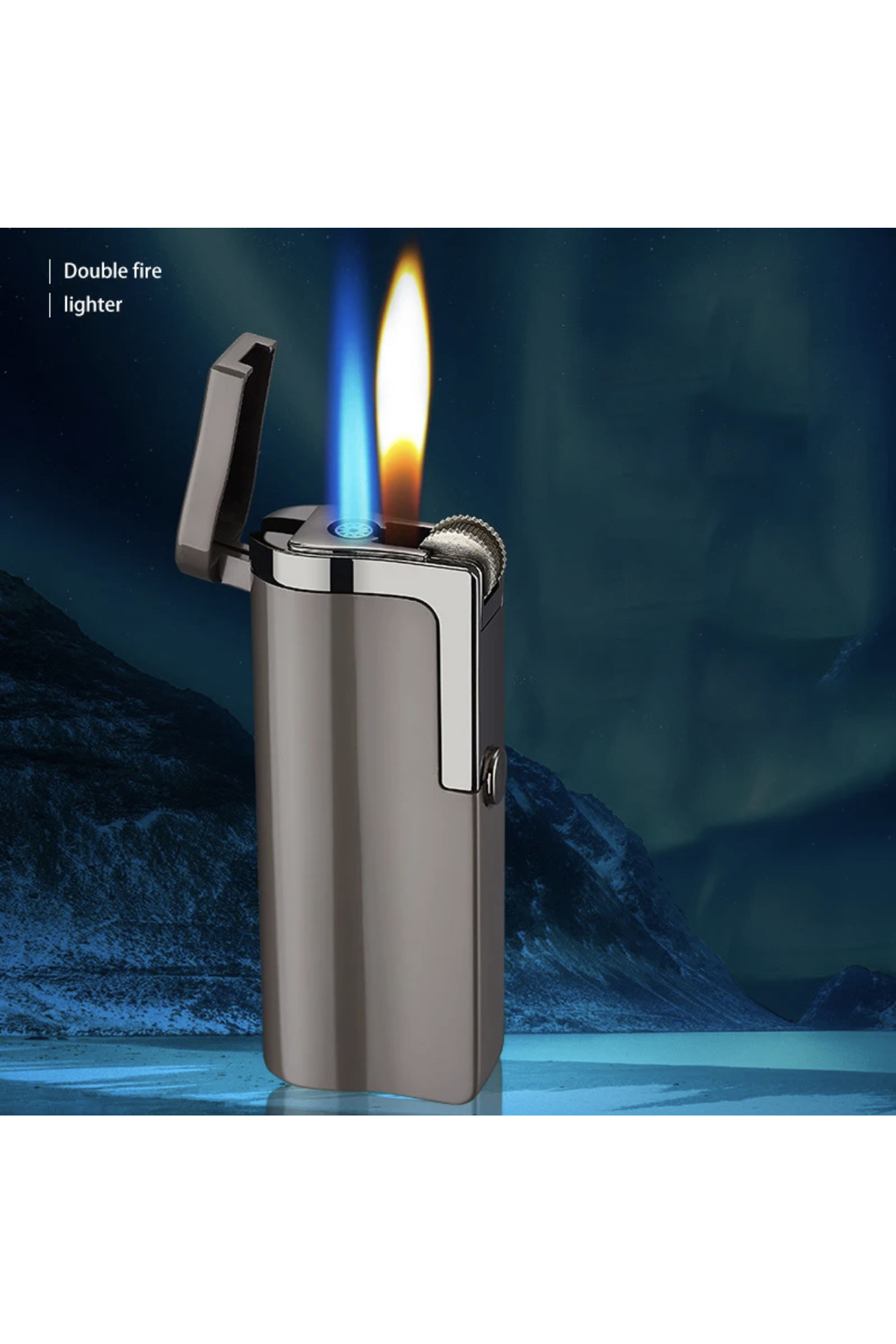 ÖZ AVCI Çift Yanan İster Normal İster Pürmüzlü Yanan Lüx Metal Çakmak ...