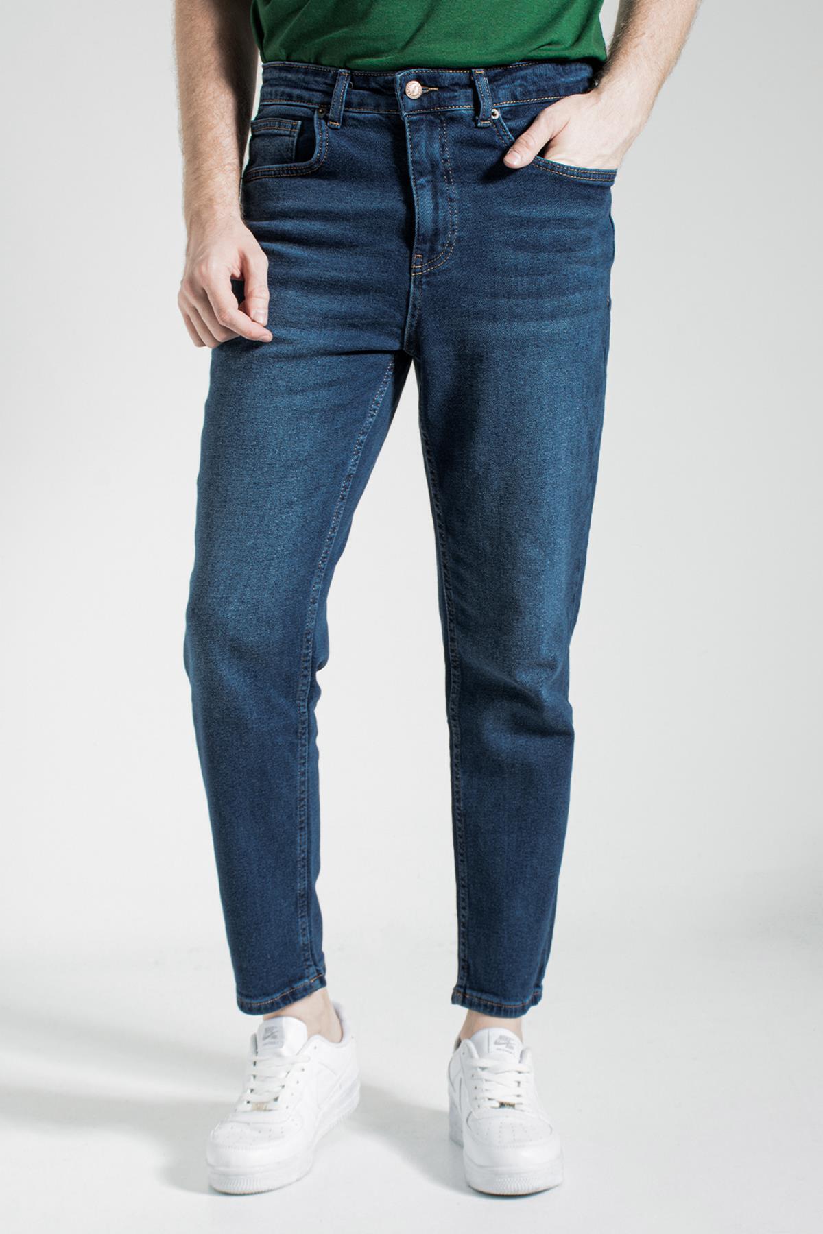 CEDY DENIM Dar Paça Erkek Yüksek Bel Kot Pantolon - Salaş Mom Jean C333 ...