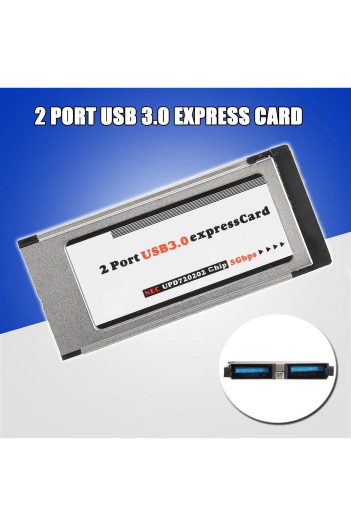 Alfais Marka: 5120 2 Port Usb 3.0 34 Mm Express Cardbus Pcmcia Adaptör ...