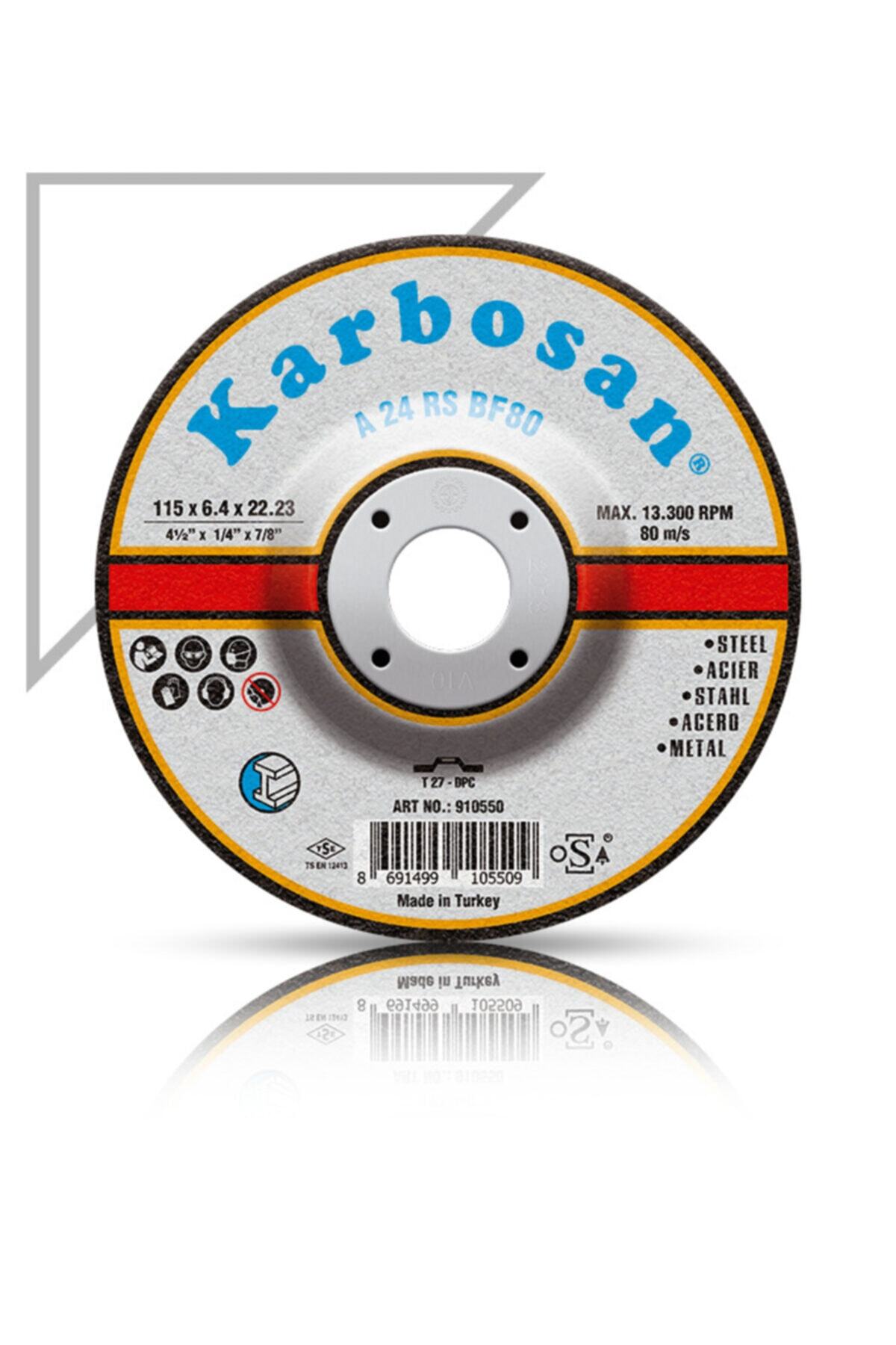 KARBOSAN 180x6.4x22.23 910570 A 24 Rs Bf80 Bombeli Metal Taşlama Taşı ...