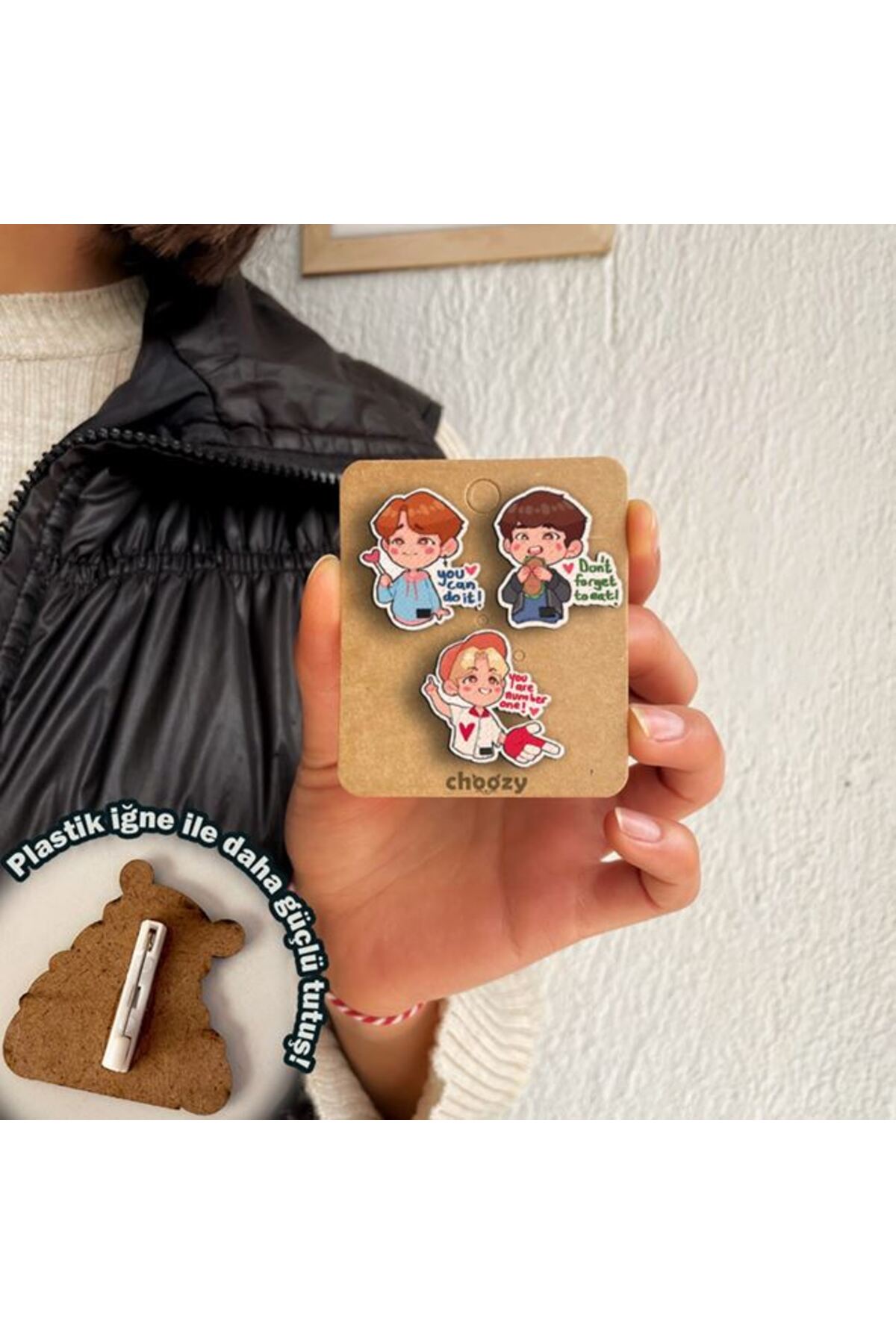 choozy Stray Chibi 3'lü Ahşap Mini Rozet Seti Fiyatı, Yorumları - Trendyol