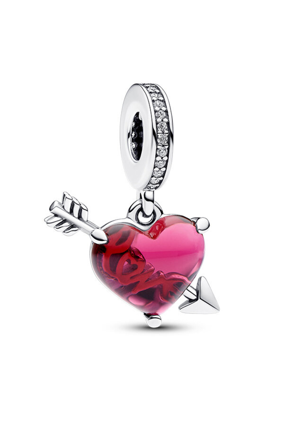 Pandora Kırmızı Kalp ve Ok Murano Cam Sallantılı Charm Fiyatı ...