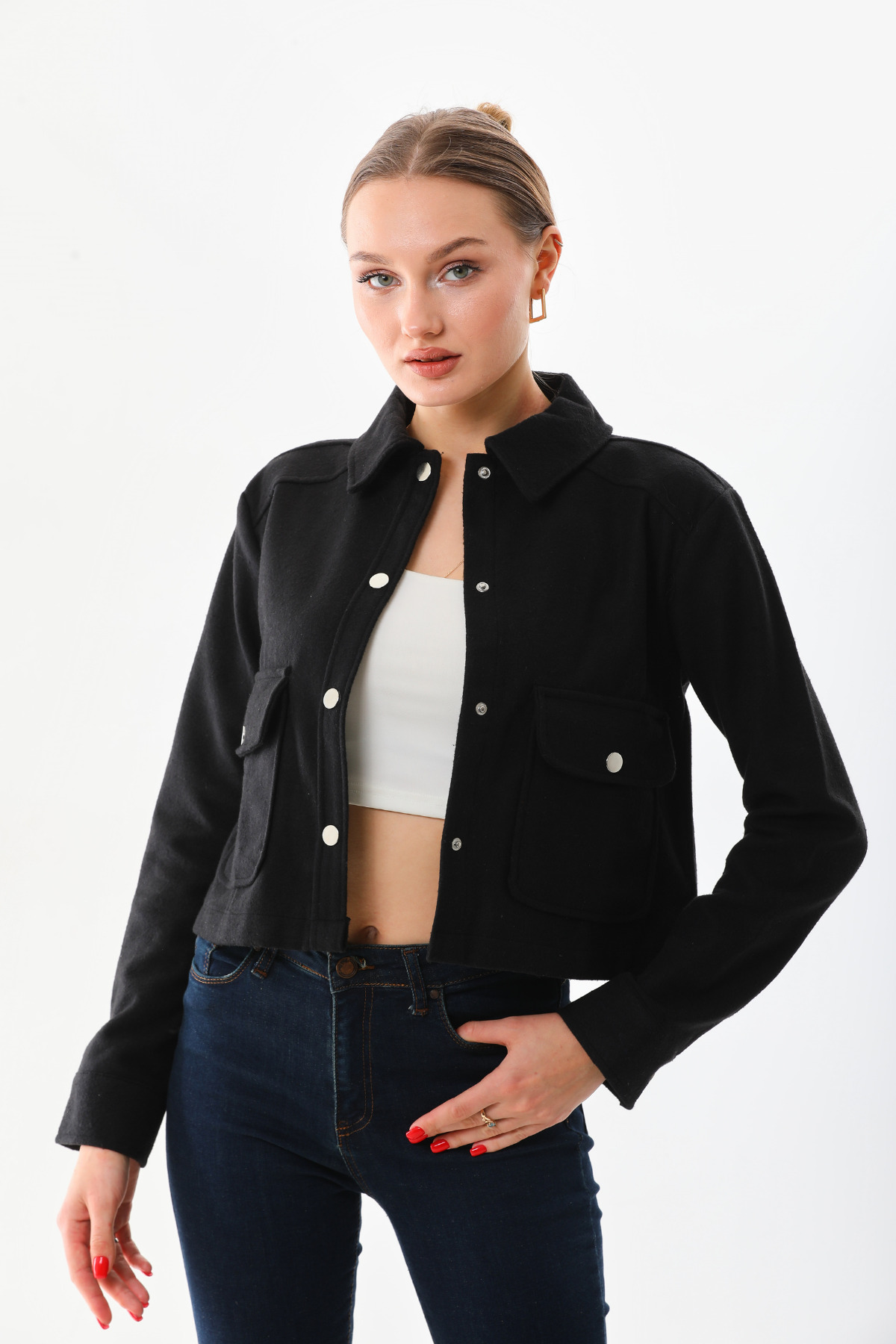 JOUANE Çıtçıt Düğmeli Kaşe Kalın Ceket Fiyatı, Yorumları - Trendyol