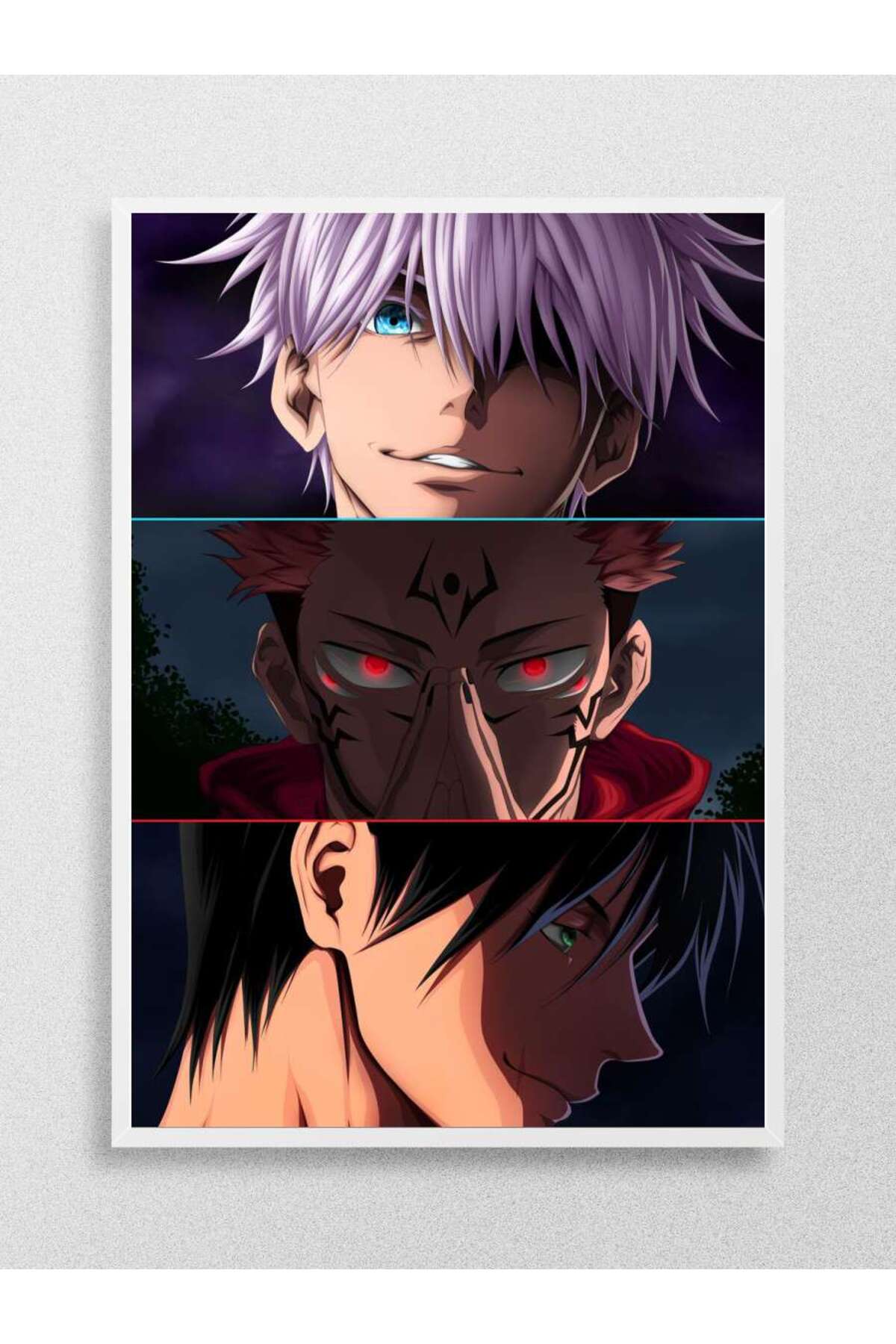 Mudi Store Jujutsu Kaisen Gojo Toji Anime Poster Çerçevesiz Yüksek ...