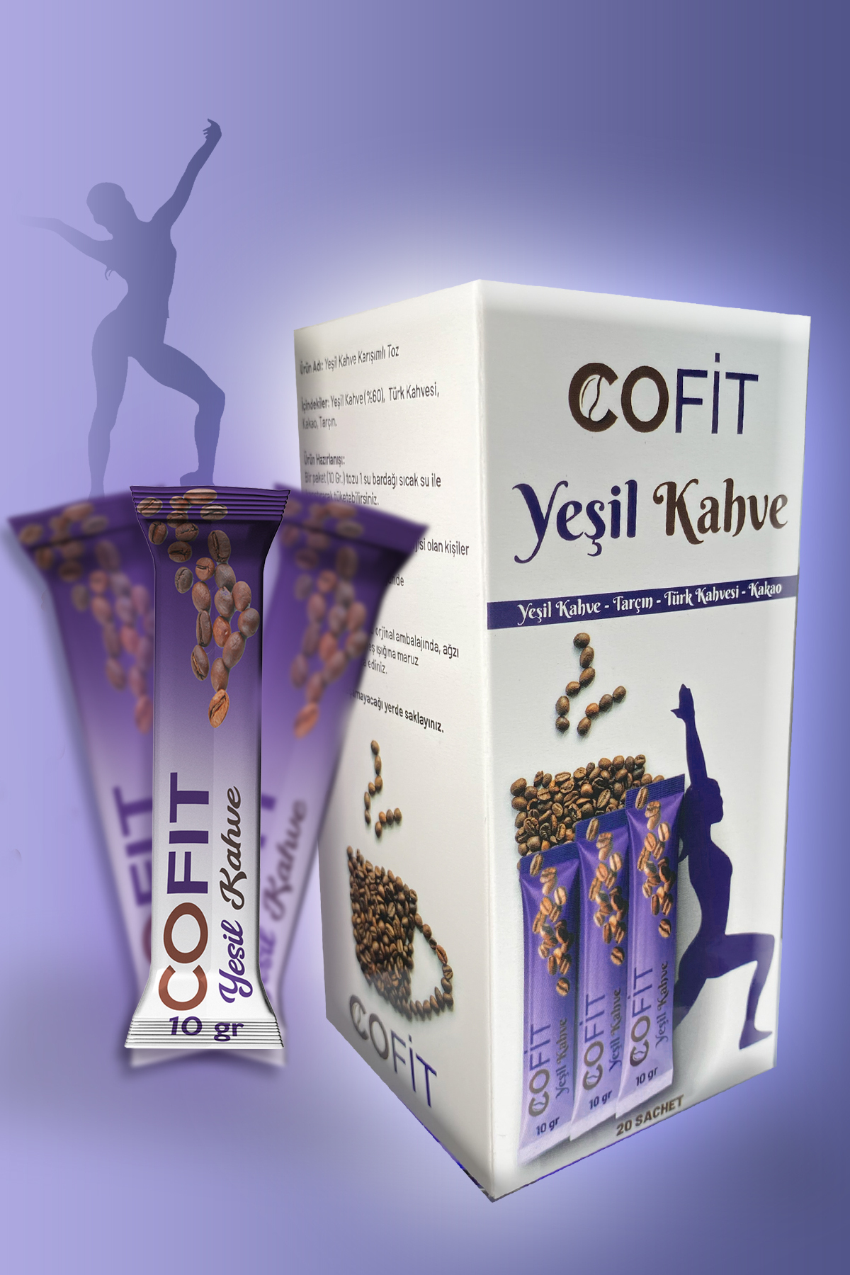 COFIT DETOX ETKİLİ FORM YEŞİL KAHVE TOZ 1 KUTU 20 ADET X 10 GR Fiyatı, Yorumları - Trendyol
