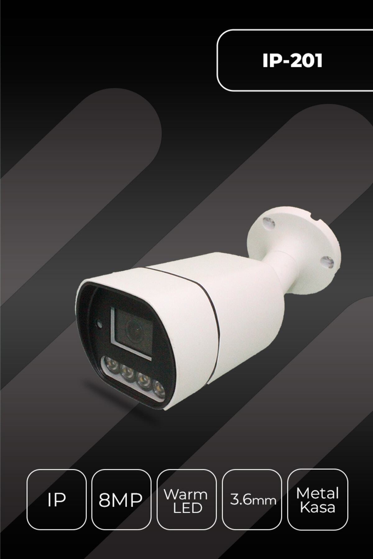 HS IP-201 8MP 4K IP Warm LED Metal Bullet Güvenlik Kamerası - Fiyatı ...