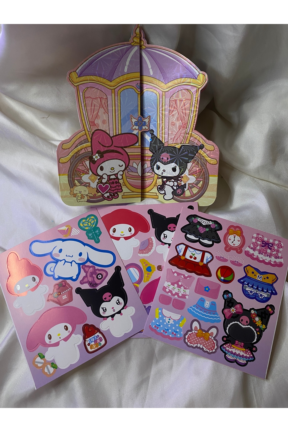 SANRIO Sanrıo karakterli sticker seti yapışkanlı sticker defter seti ...