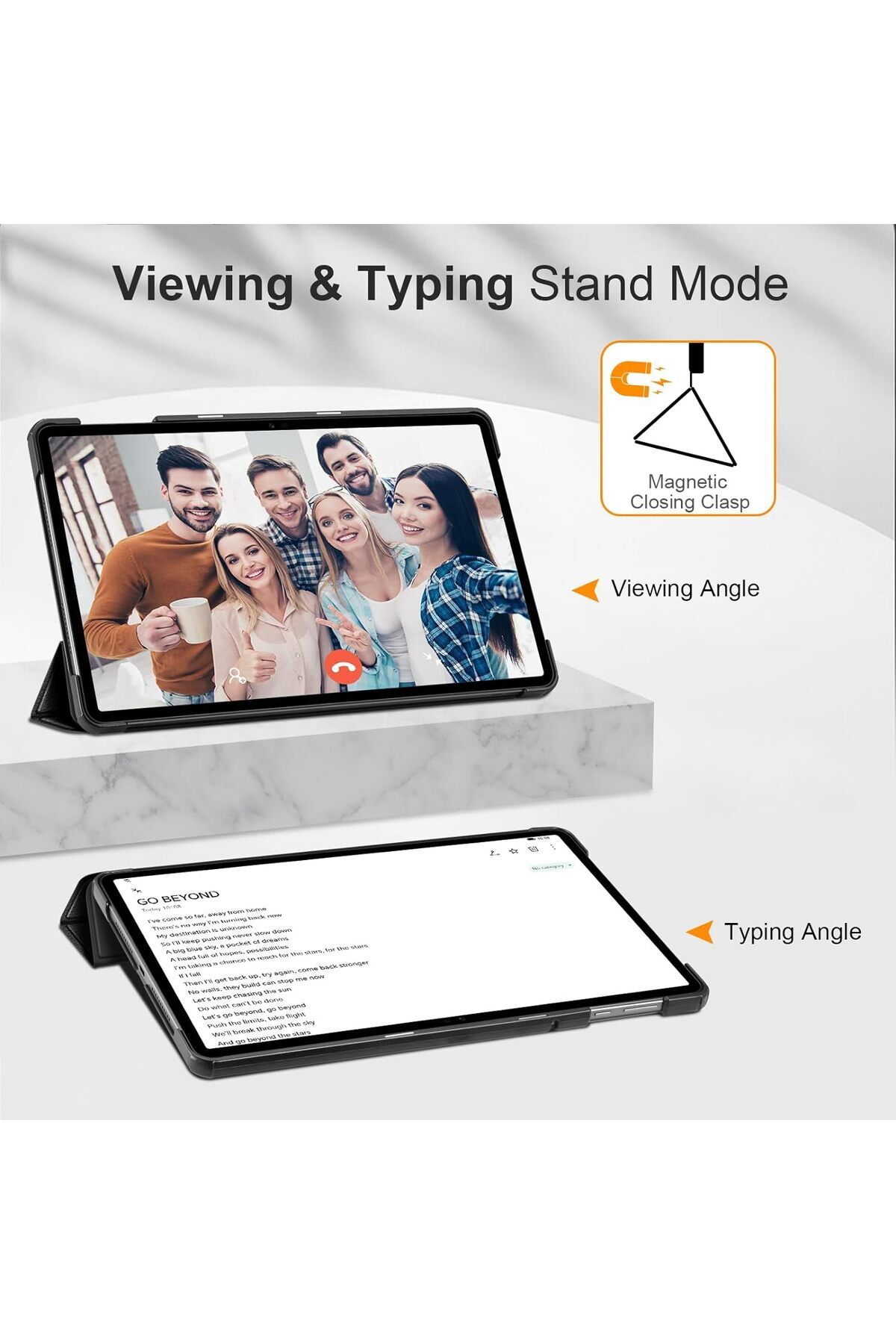 m.tk moveteck Honor Pad X9 11.5 Tablet Kılıfı Akıllı Smart Uyku Modlu ...