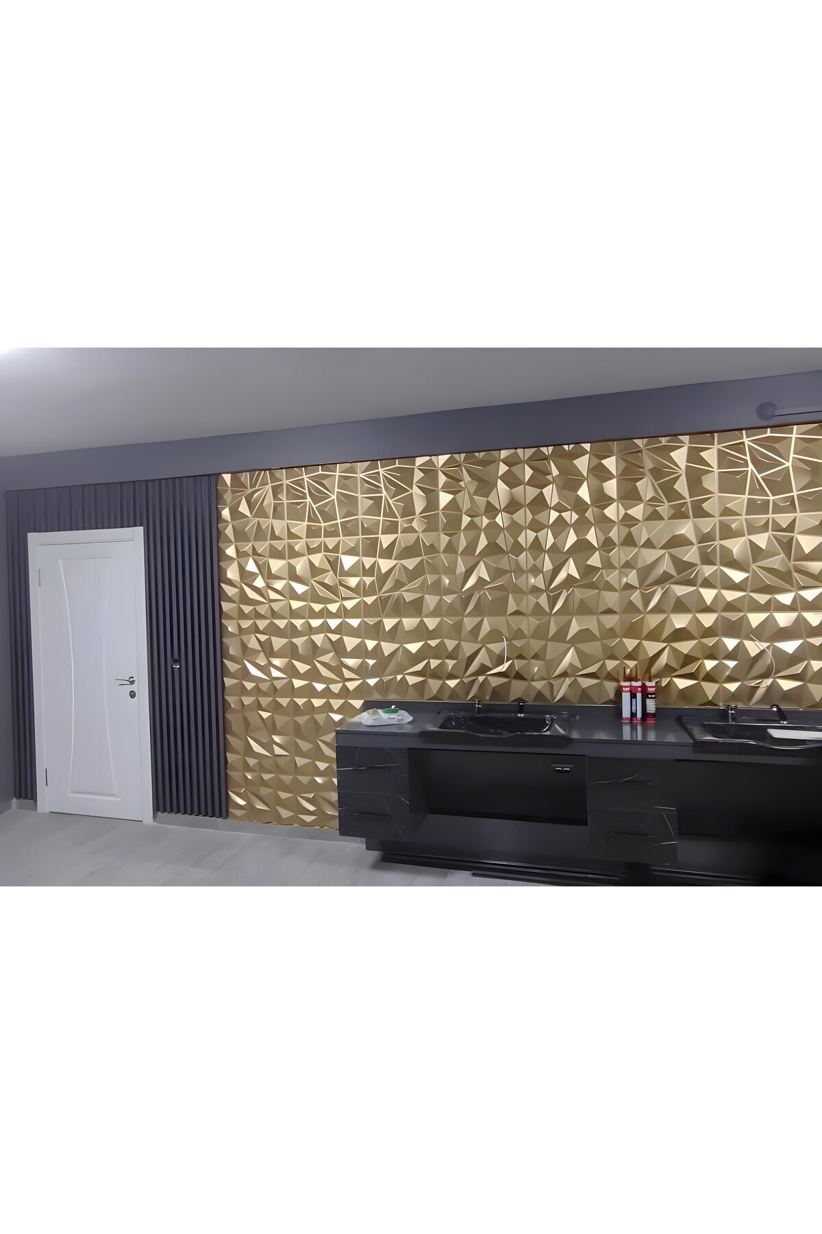 Duvarım 3 Boyutlu Boyanabilir PVC Duvar Paneli Prestij (50-50 cm 4 adet ...