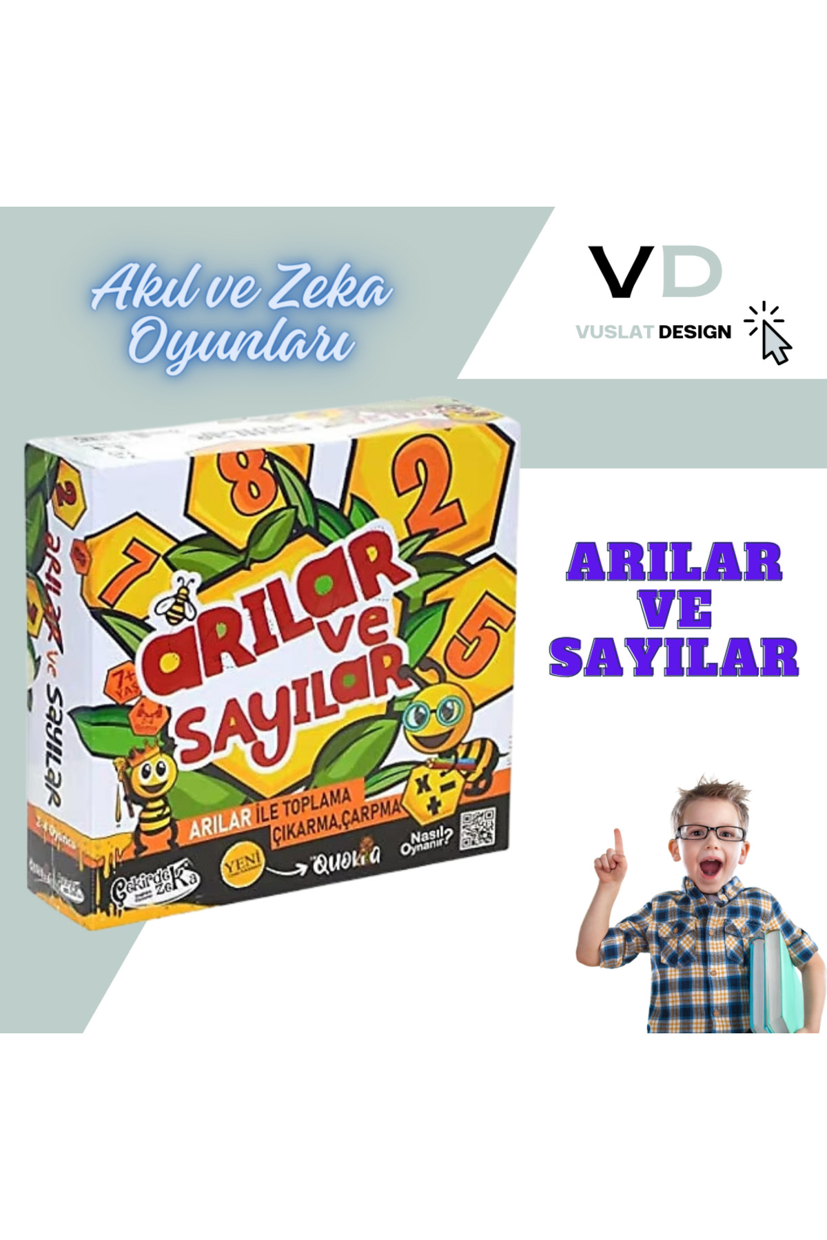 Vuslat Design Arılar Ve Sayılar Çekirdek Zeka Akıl ve Zeka Oyunu ...