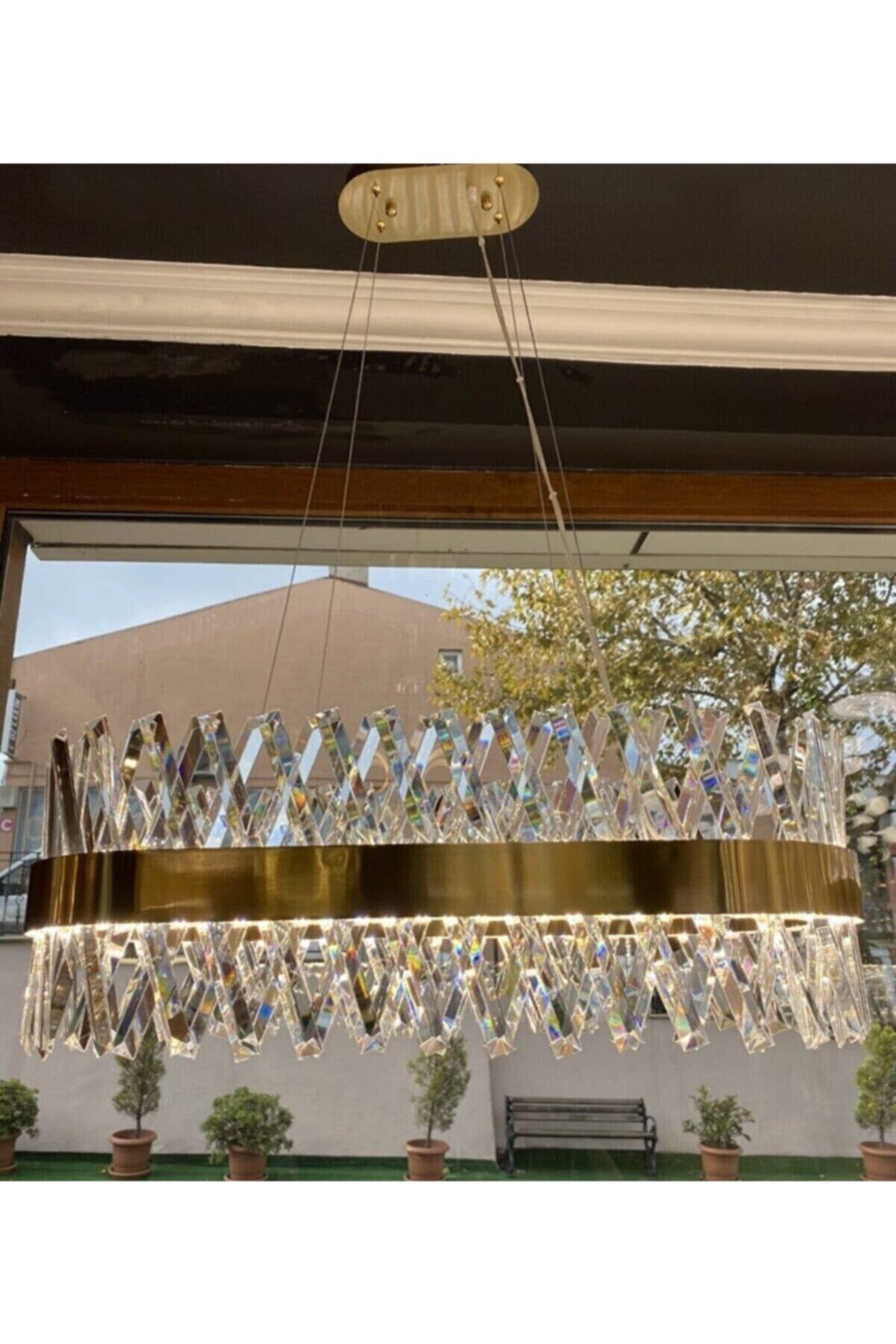 Buiva Modern Luxurious Kristal Avize Kristal Taşlı Power Led Avize ...