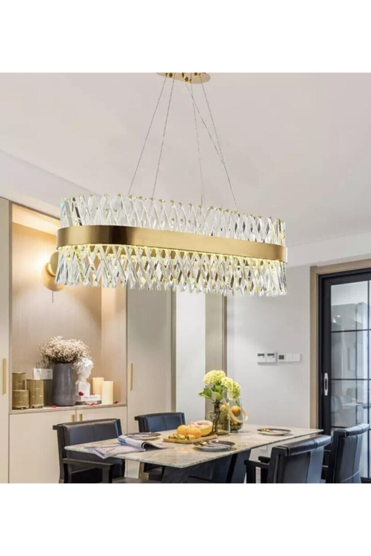 Buiva Modern Luxurious Kristal Avize Kristal Taşlı Power Led Avize ...