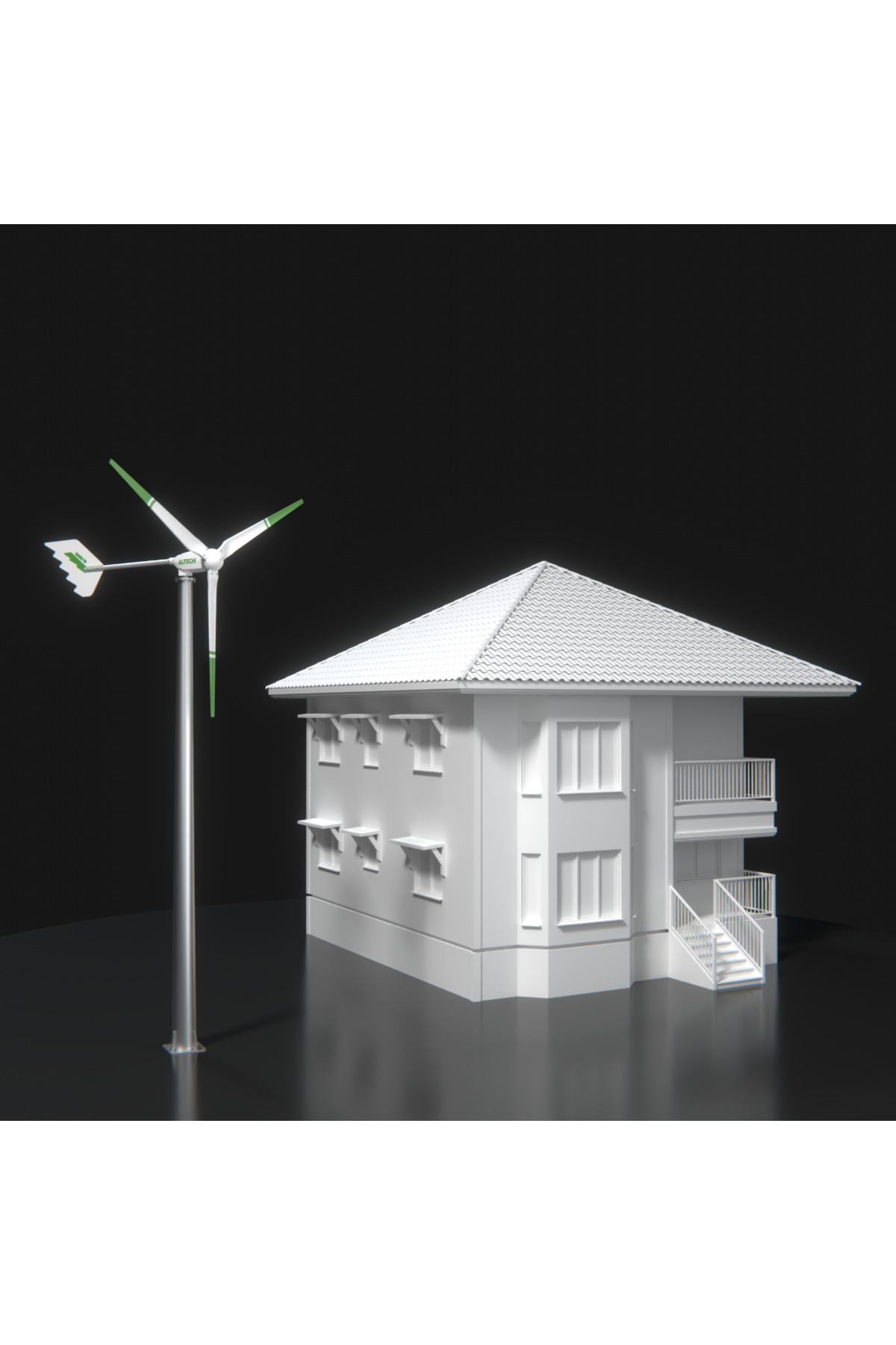 Hayat Solar Enerji Altech Turbine - Boreas 6000 - 6 kW Yatay Rüzgar ...