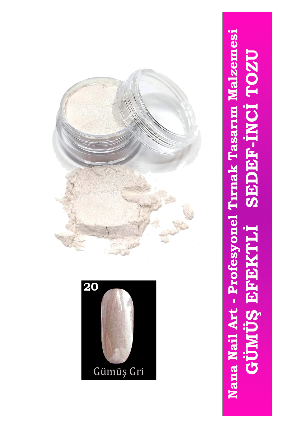 Nana Nail Art - Gümüş Efektli - Sedef-inci Tozu Fiyatı, Yorumları ...
