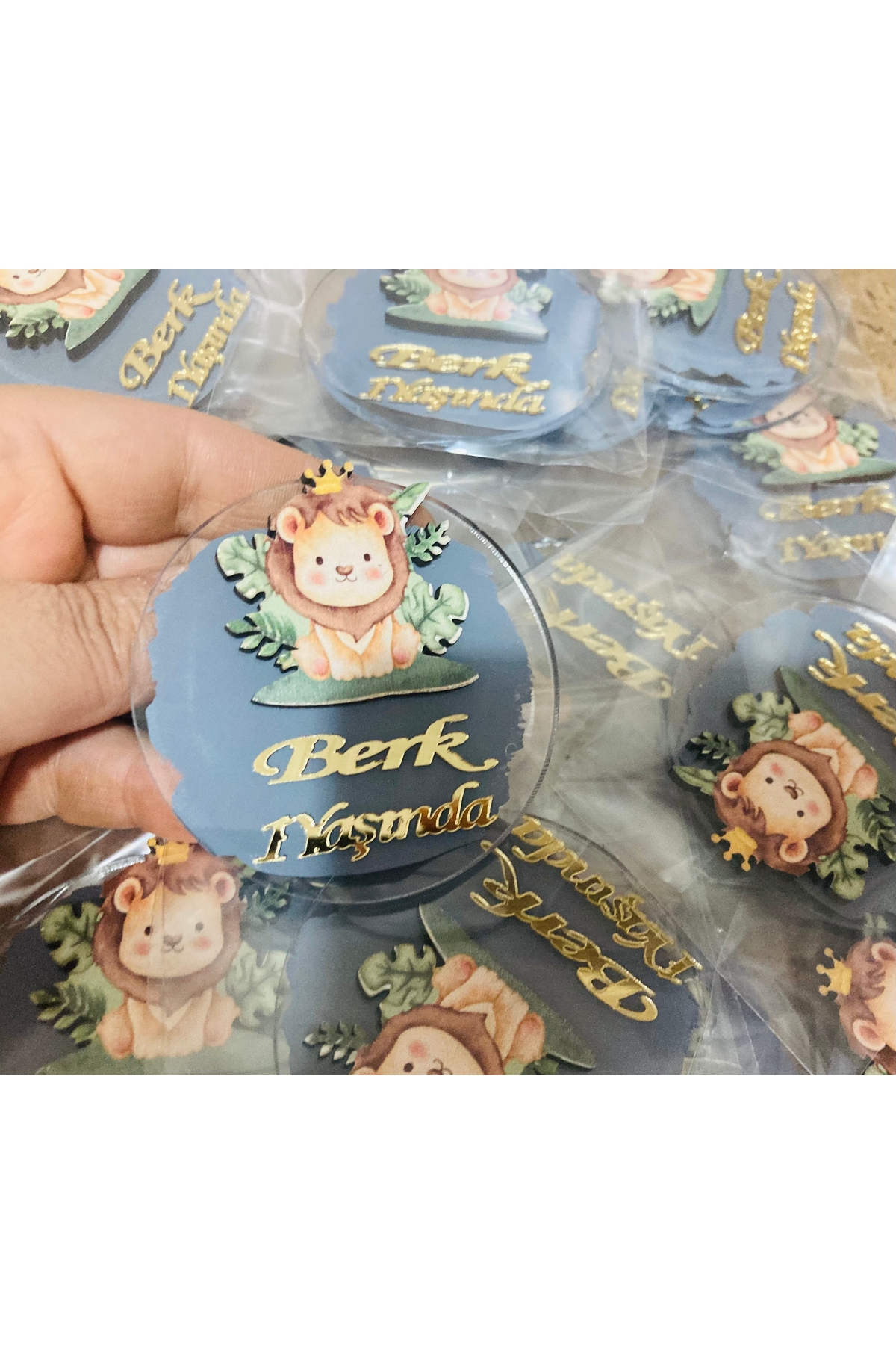 guluslazerkesim 10 ADET ŞEFFAF PLEKSİ MAGNET BOYALI İSME ÖZEL ASLAN ...