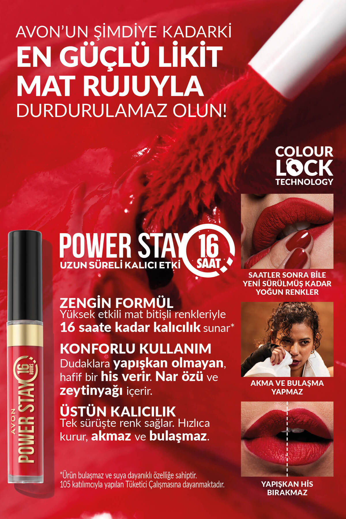 Avon Power Stay Likit Mat Ruj - Relentless Rose Fiyatı, Yorumları ...