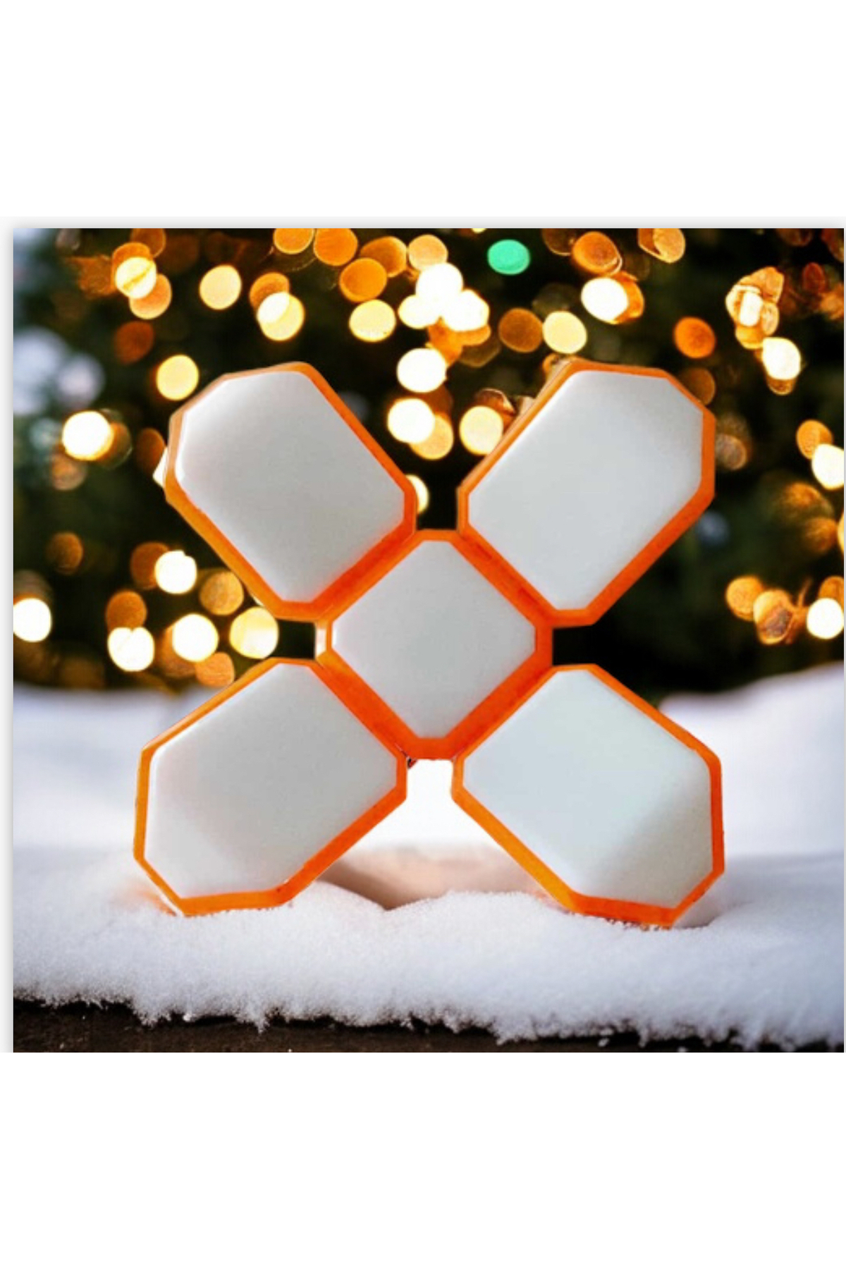 ÇOKAN Yıldız Led 4 Kanatlı Pervane Led Ampul Renkli Çerçeveli Beyaz ...